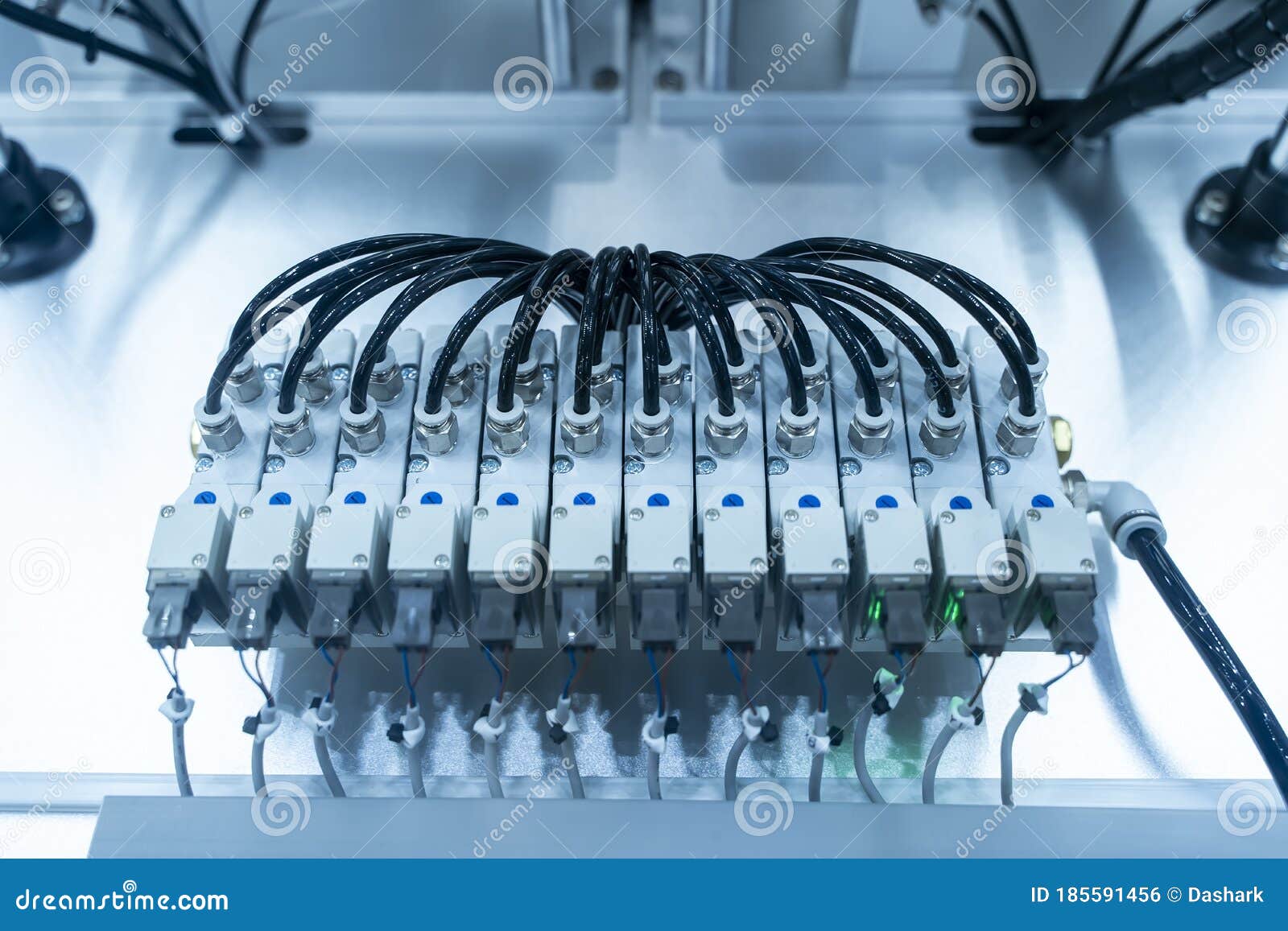 Robotic And Pneumatic Piston Unit On Industrial Machine Royalty-Free ...
