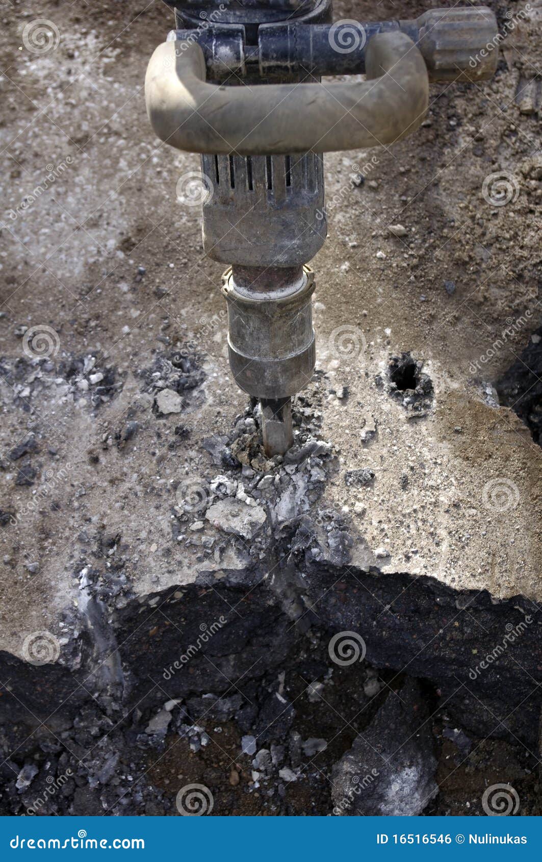 Pneumatic plugger hammer stock photo. Image of site, plugger - 16516546