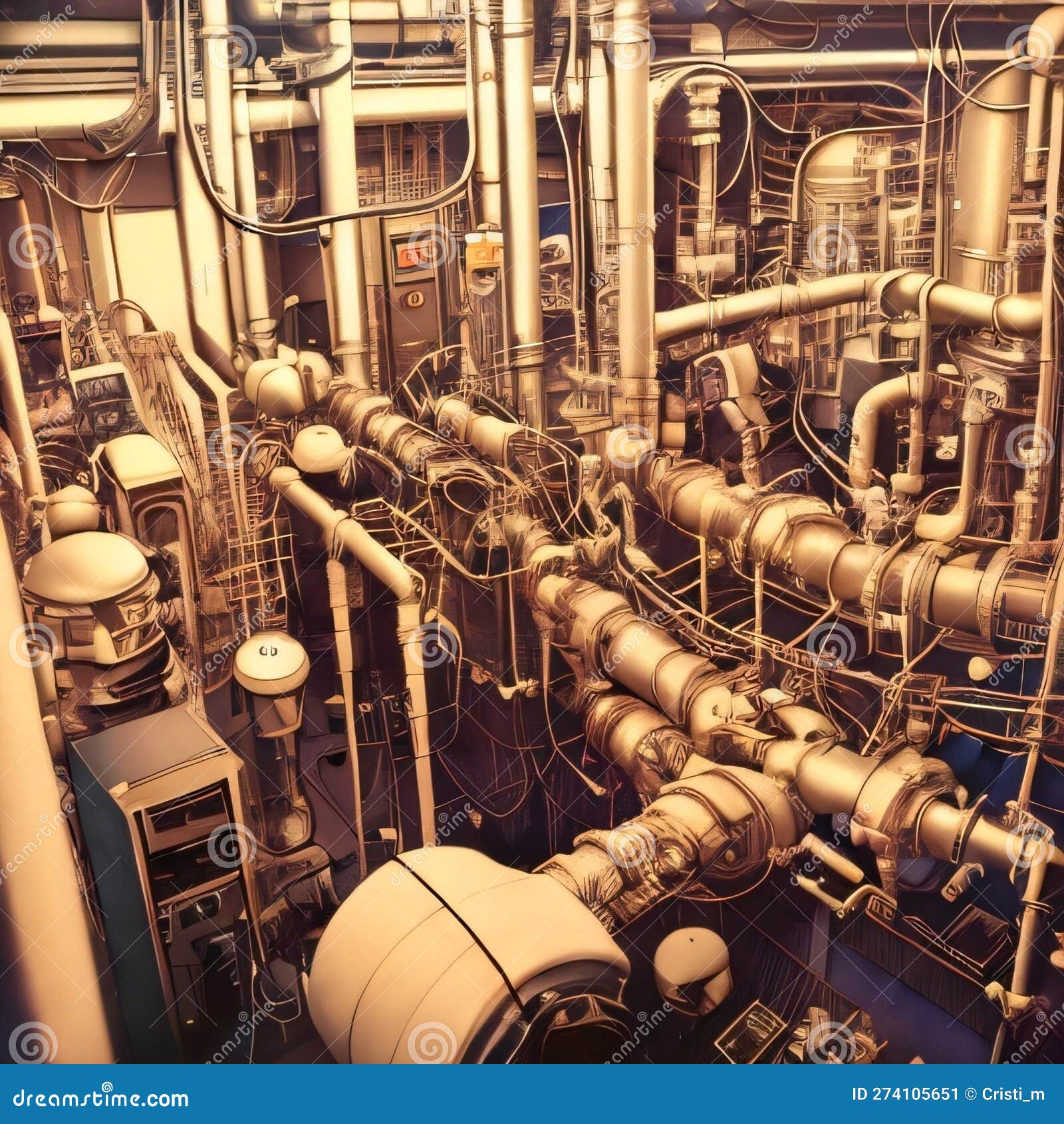 AI Generated Image - Pneumatic Post Stock Illustration - Illustration ...