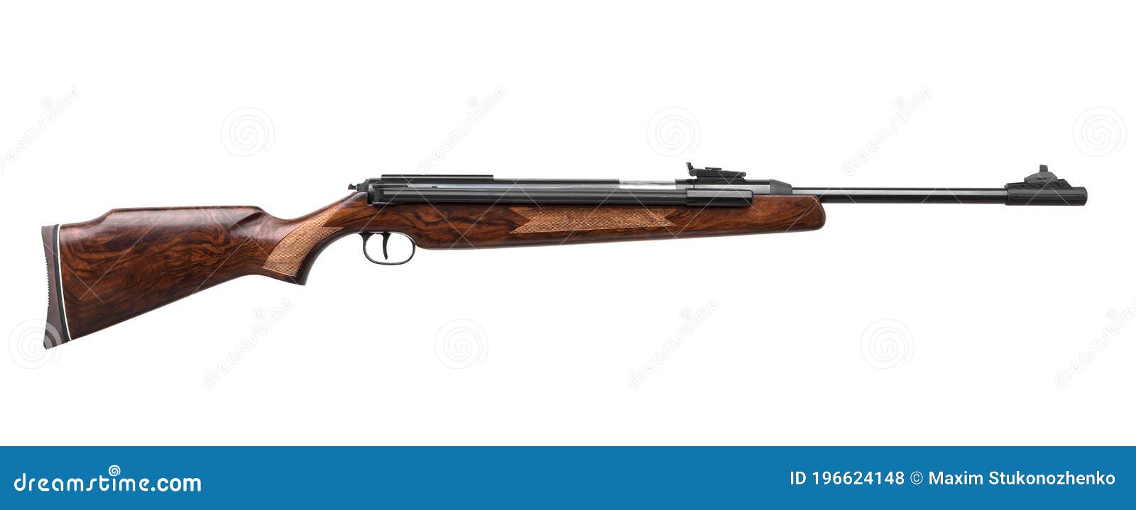 Pneumatic Rifle Isolated on White Stock Photo - Image of shooting ...