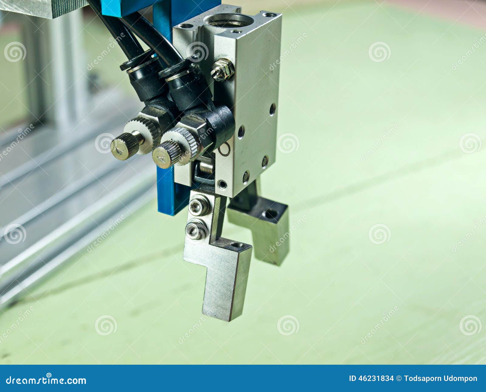 Pneumatic robot input. stock photo. Image of hydraulic - 46231834