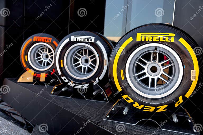 Pneumatic tires Pirelli editorial image. Image of jerez - 38128380
