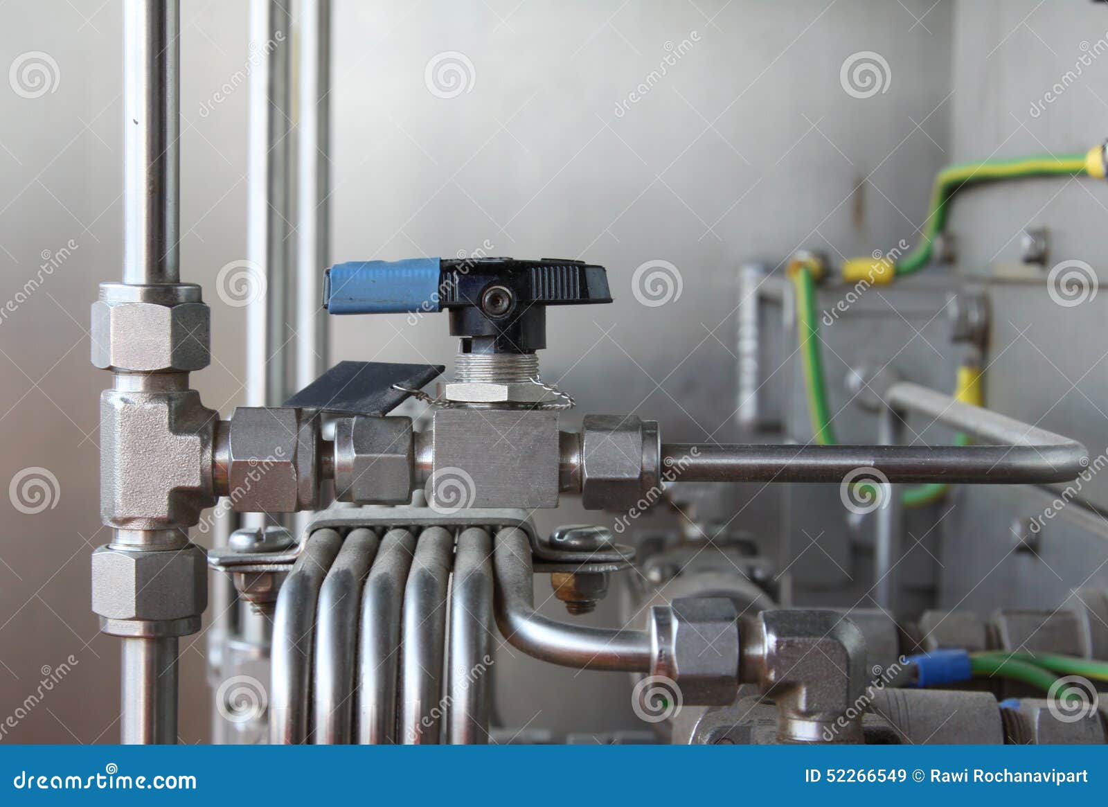 Pneumatic Valve At An Oil And Gas Industrial. Royalty-Free Stock Photo ...