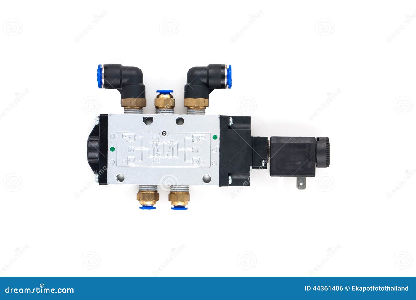 Pneumatic valves stock photo. Image of process, power - 44361406