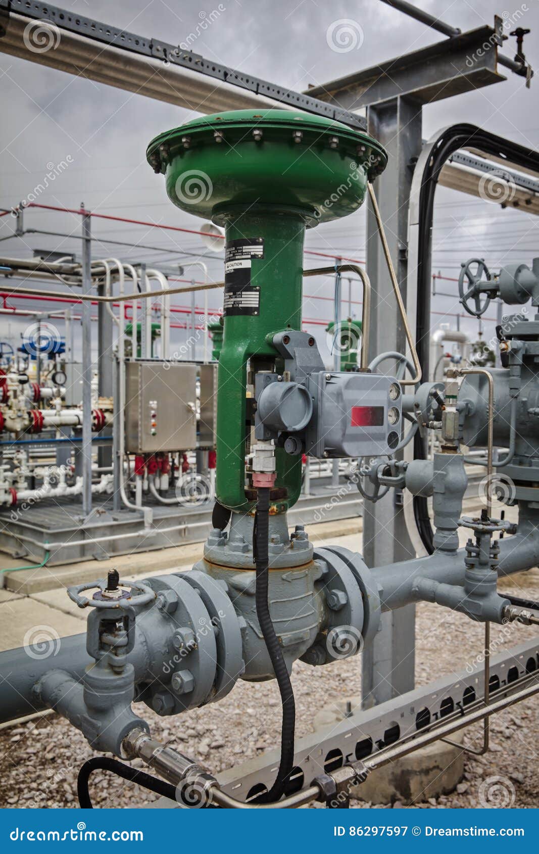 Pneumatisches Fluss Regelventil Für Raffinerie Oder Chemiefabrik ...