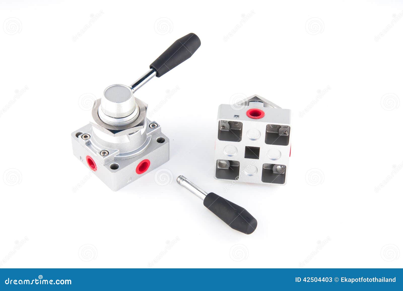 Pneumatisches Handventil stockbild. Bild von ventil, pneumatisch - 42504403