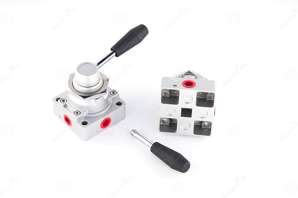 Pneumatisches Handventil stockbild. Bild von ventil, pneumatisch - 42504403