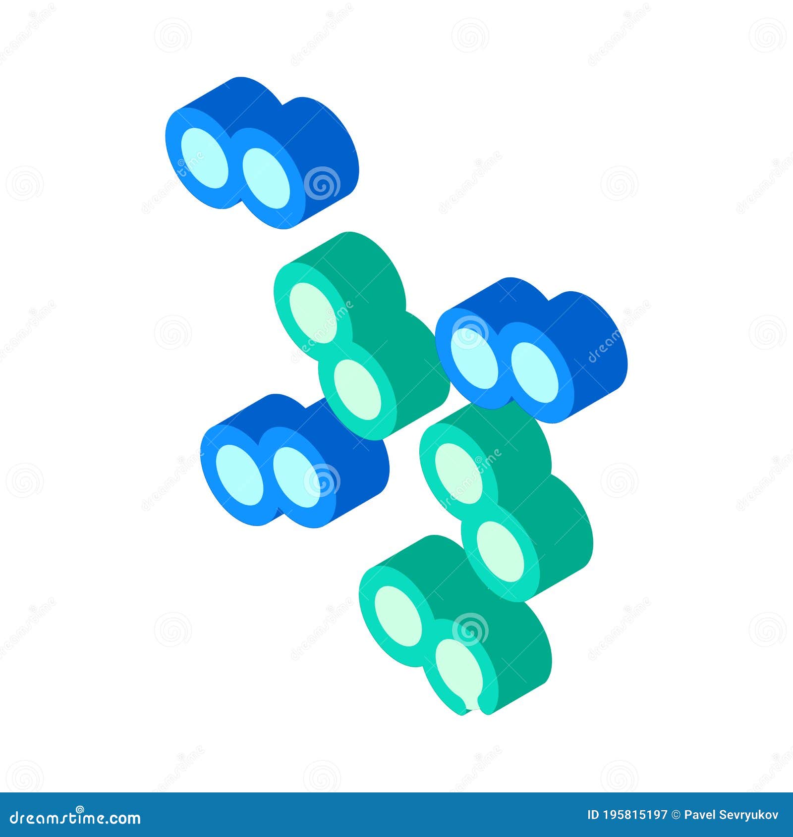 Pneumococcus Infection Isometric Icon Vector Isolated Illustration ...