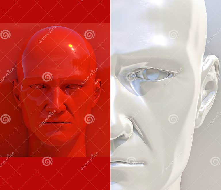 PNF Art Heads ilustração stock. Ilustração de perfil - 90435087