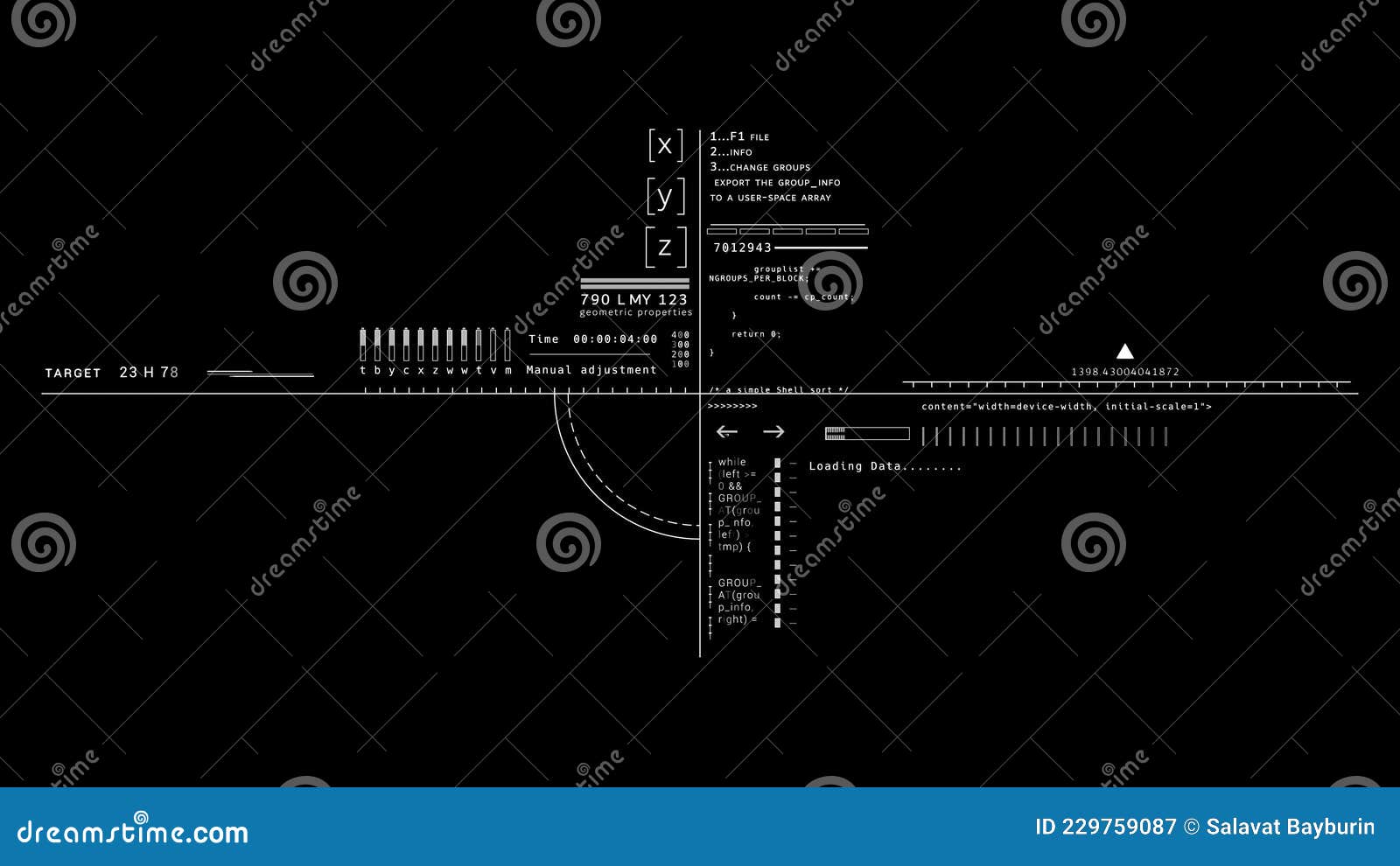 PNG Alpha.HUD Elements.Coordinate System Stock Video - Video of ...