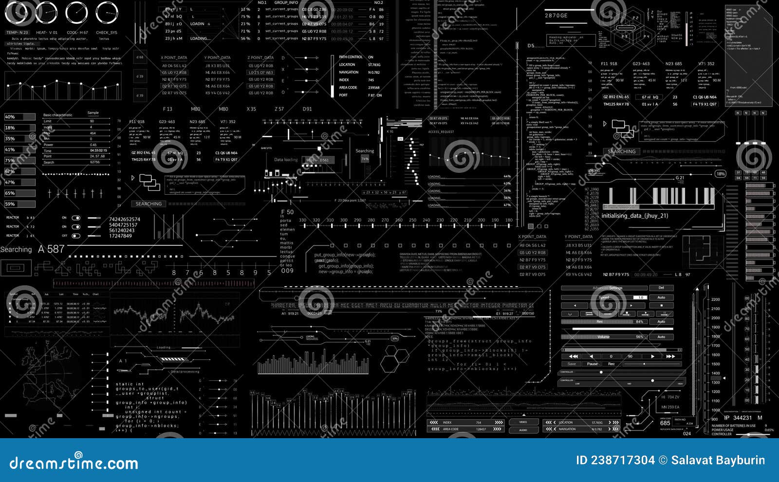 PNG Alpha.Sci Fi HUD Elements 2D Technology Texture.Technology User ...