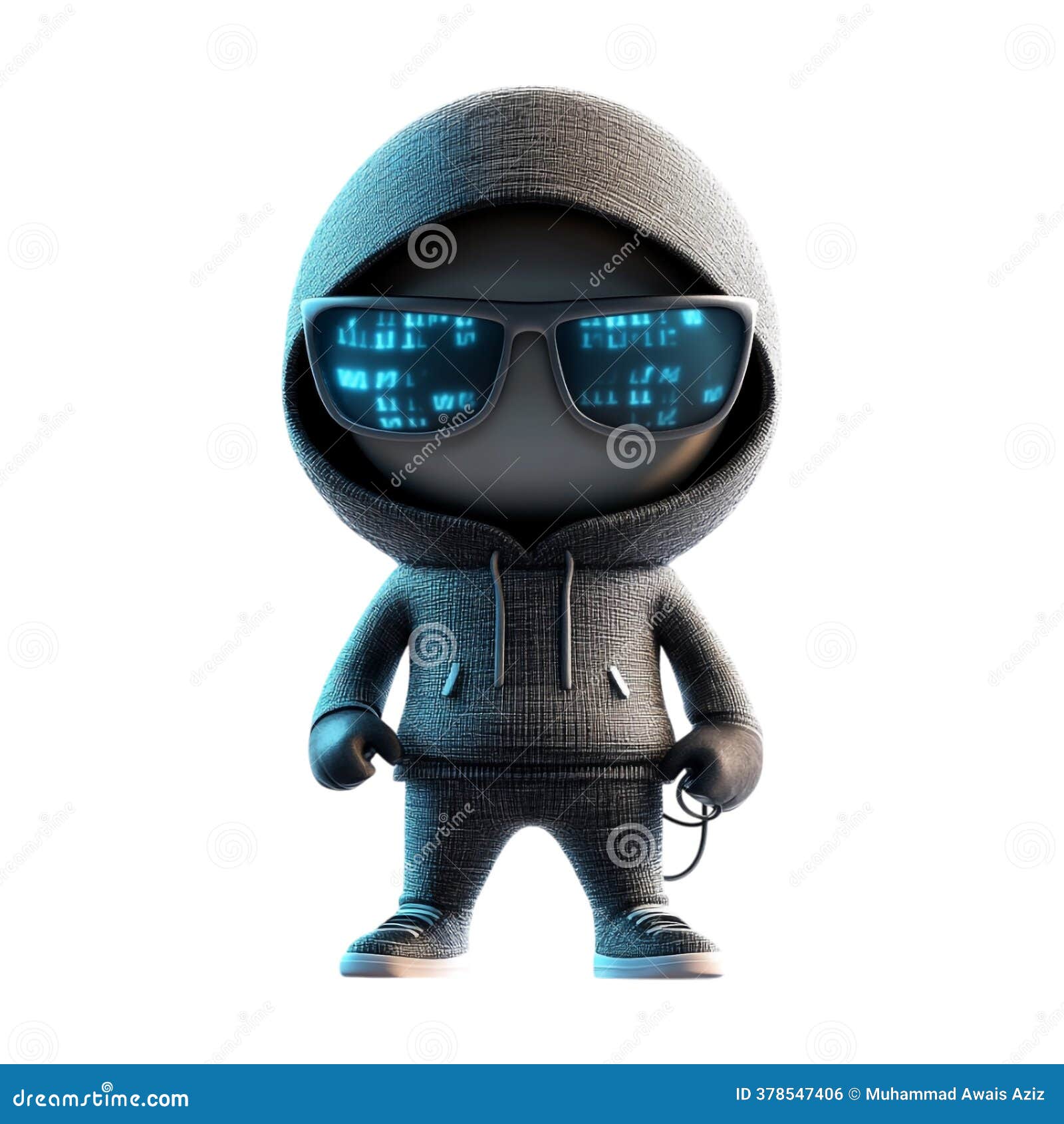 Cartoon Hacker Character. Cyber Threat For Internet Privacy And ...