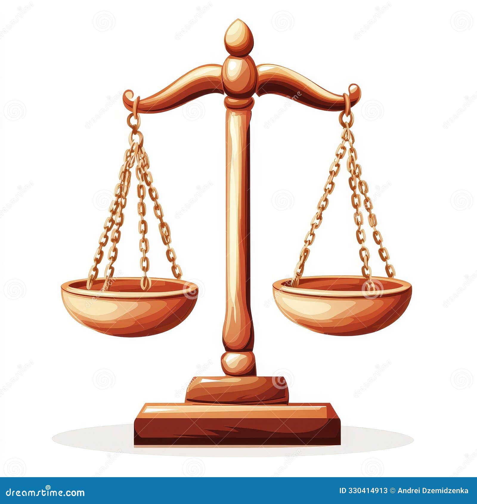 PNG 3D Element of a Scale of Justice with a Transparent Background ...