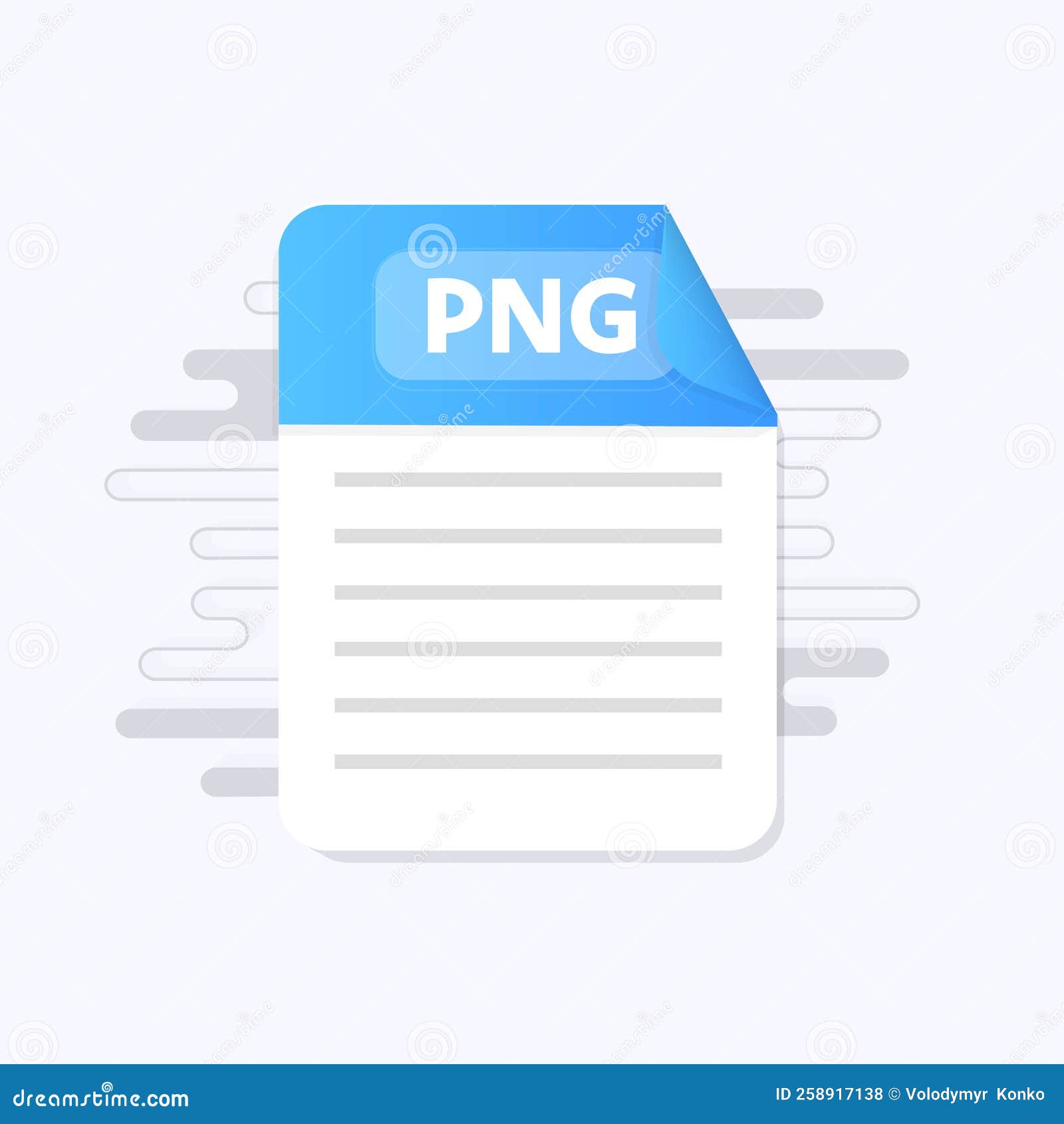 PNG File Icon. Flat Design Graphic Illustration Stock Vector ...