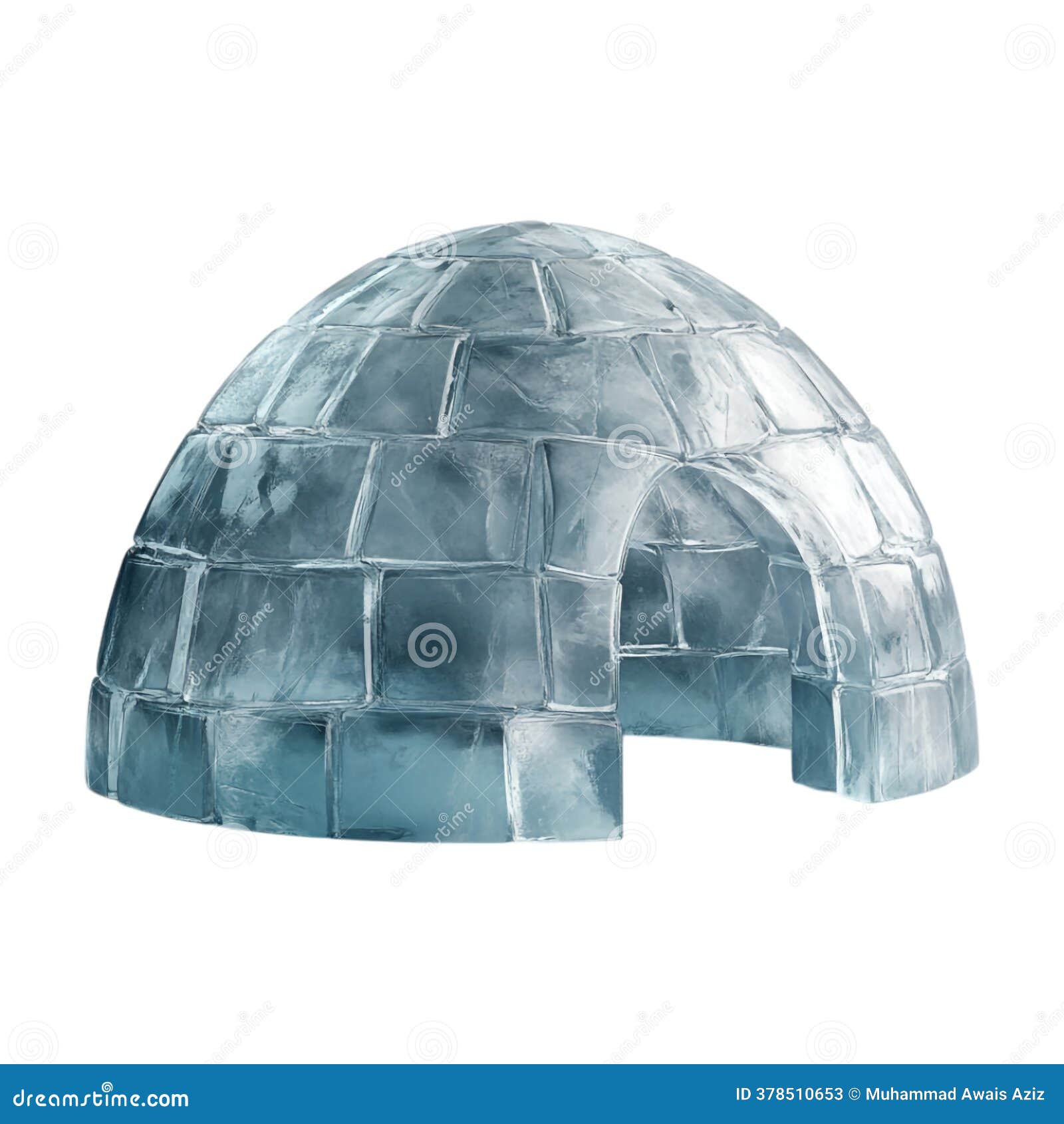 Transparent Igloo-shaped Tent. Romantic Tourist Rest Zone Royalty-Free ...