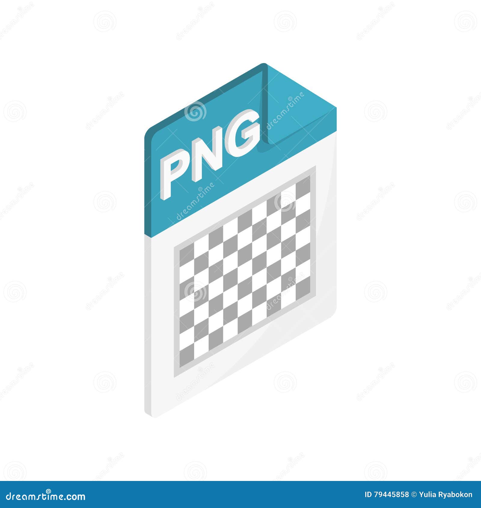 PNG Image File Extension Icon, Isometric 3d Style Stock Vector ...