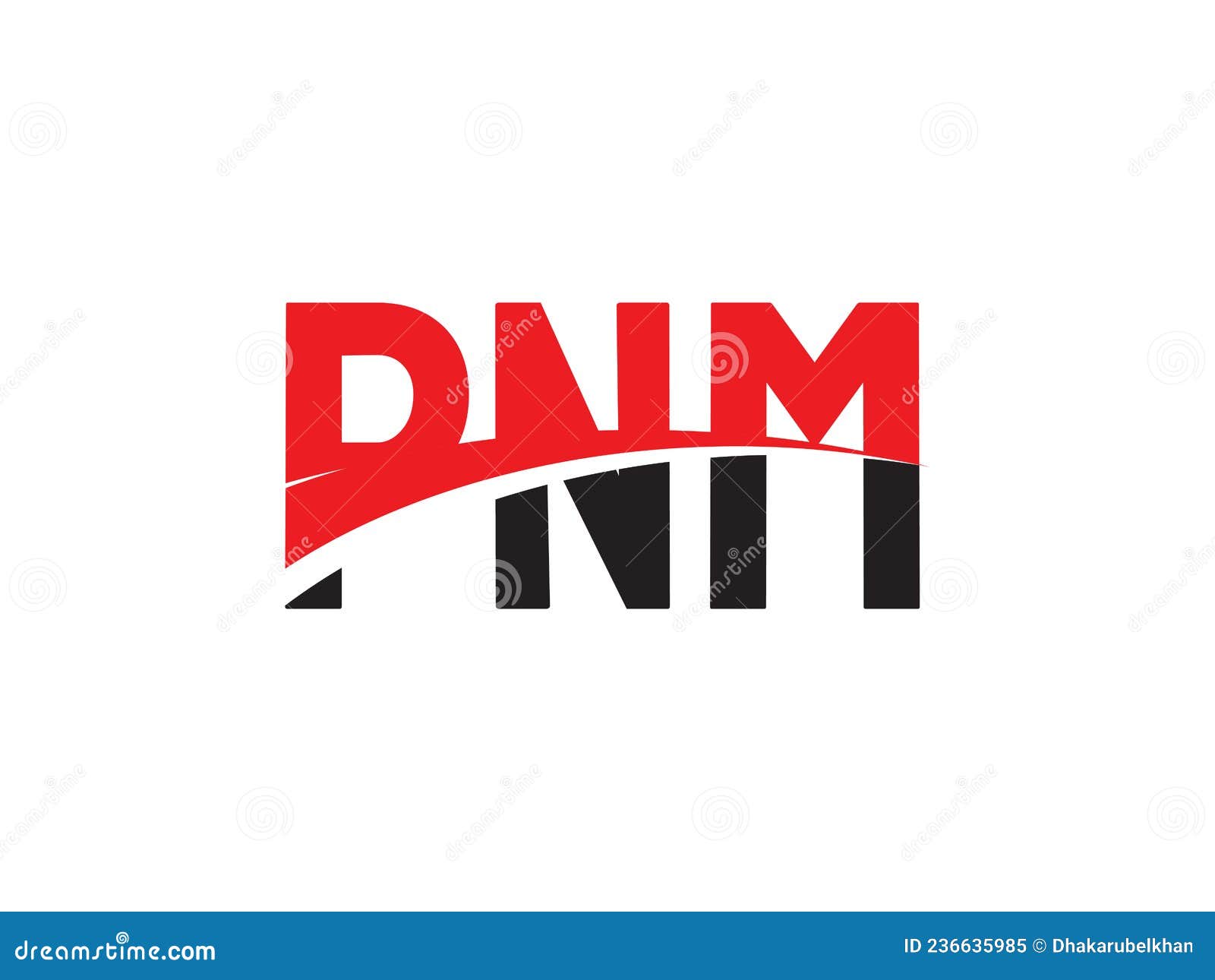 PNM Letter Initial Logo Design Vector Illustration Stock Vector ...