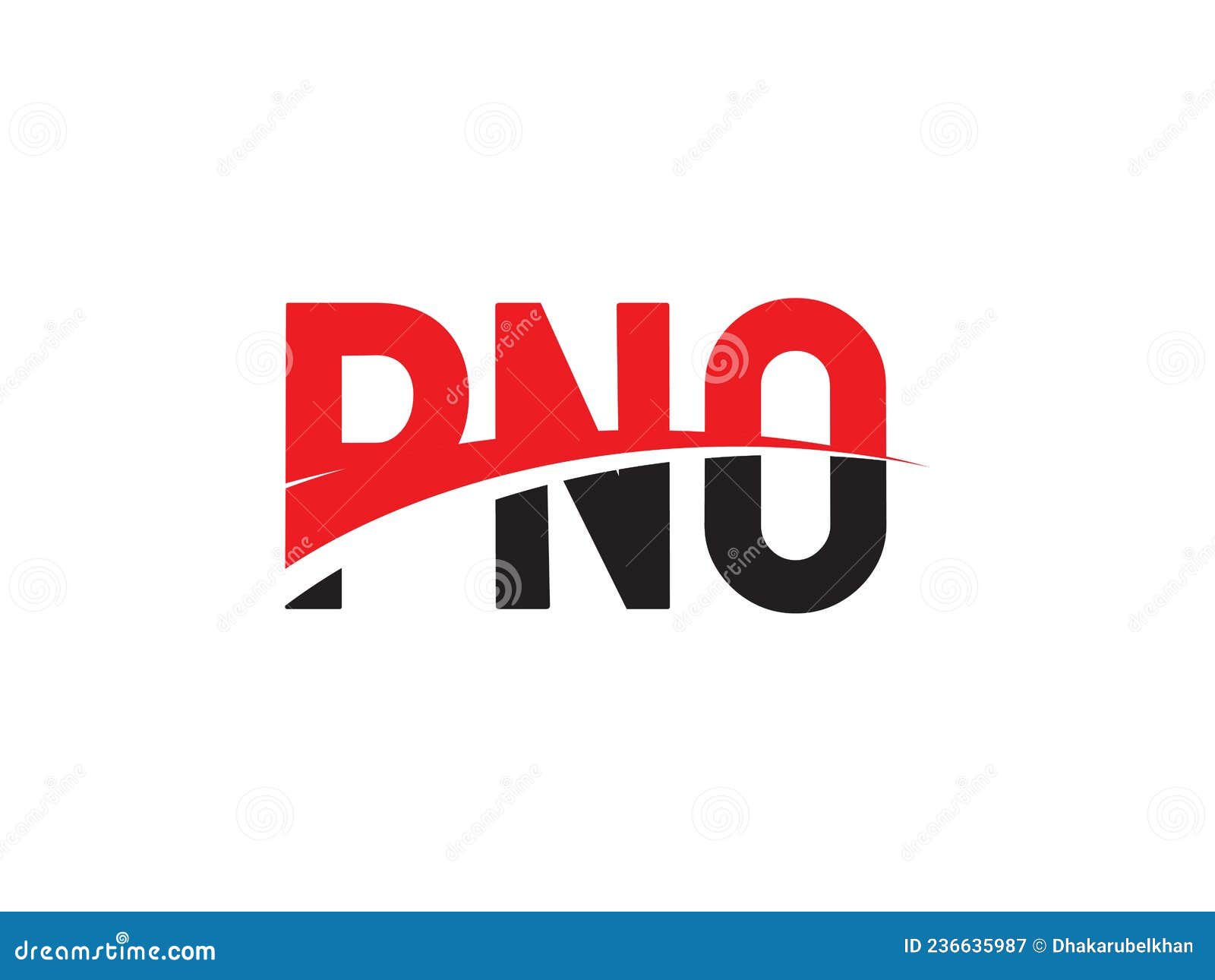 PNO Letter Initial Logo Design Vector Illustration Stock Vector ...