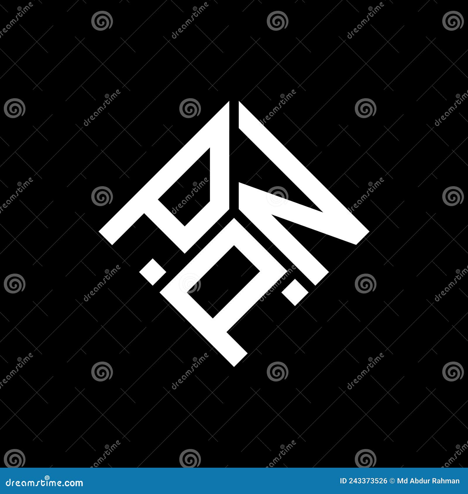 PNP Letter Logo Design On Black Background. PNP Creative Initials ...