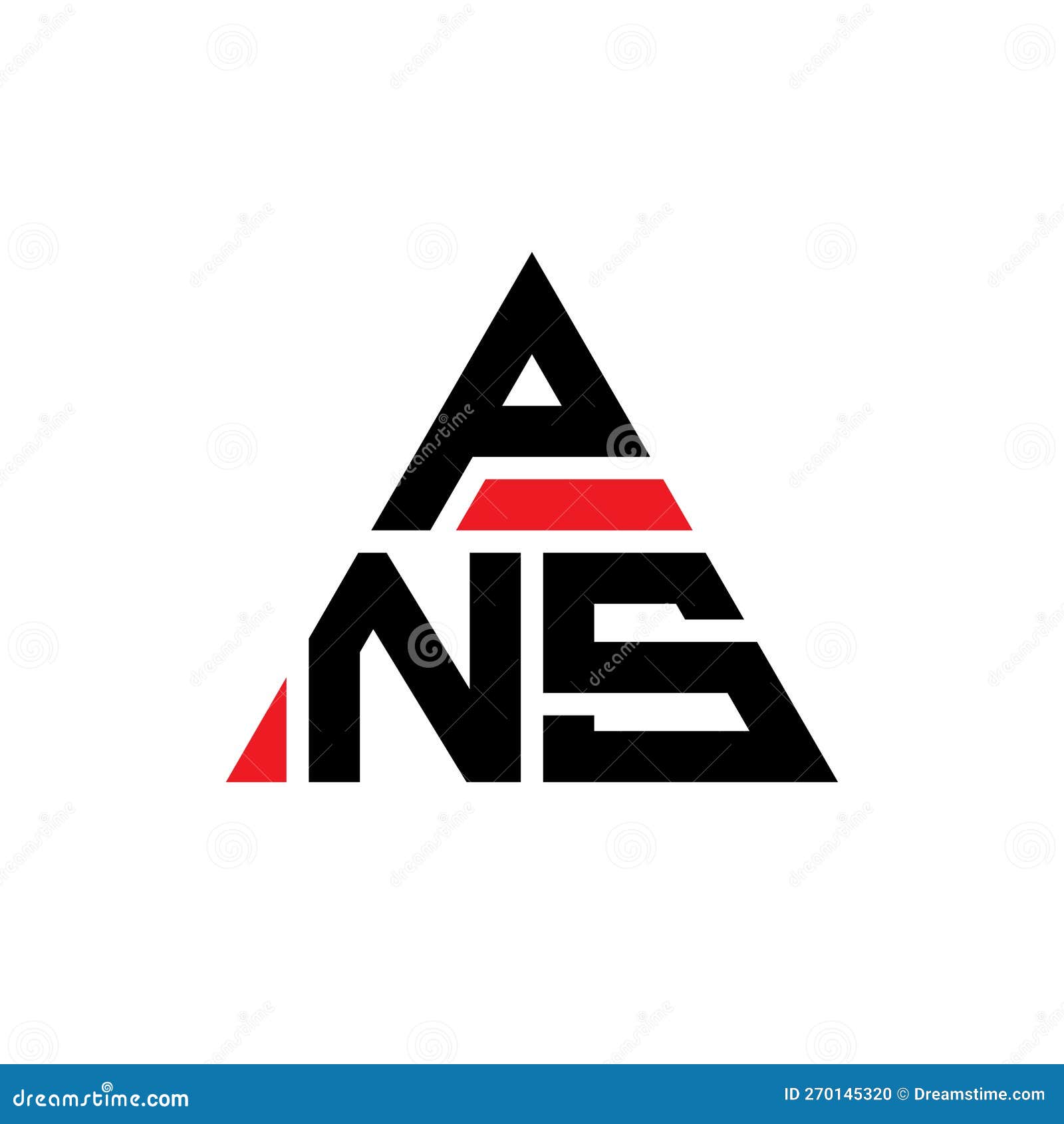 PNS Triangle Letter Logo Design with Triangle Shape. PNS Triangle Logo ...