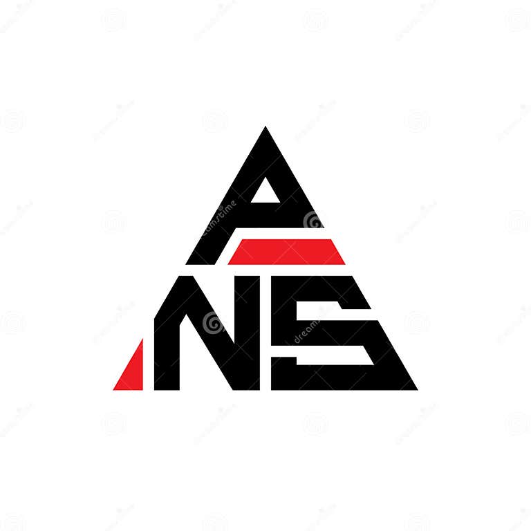 PNS Triangle Letter Logo Design with Triangle Shape. PNS Triangle Logo ...