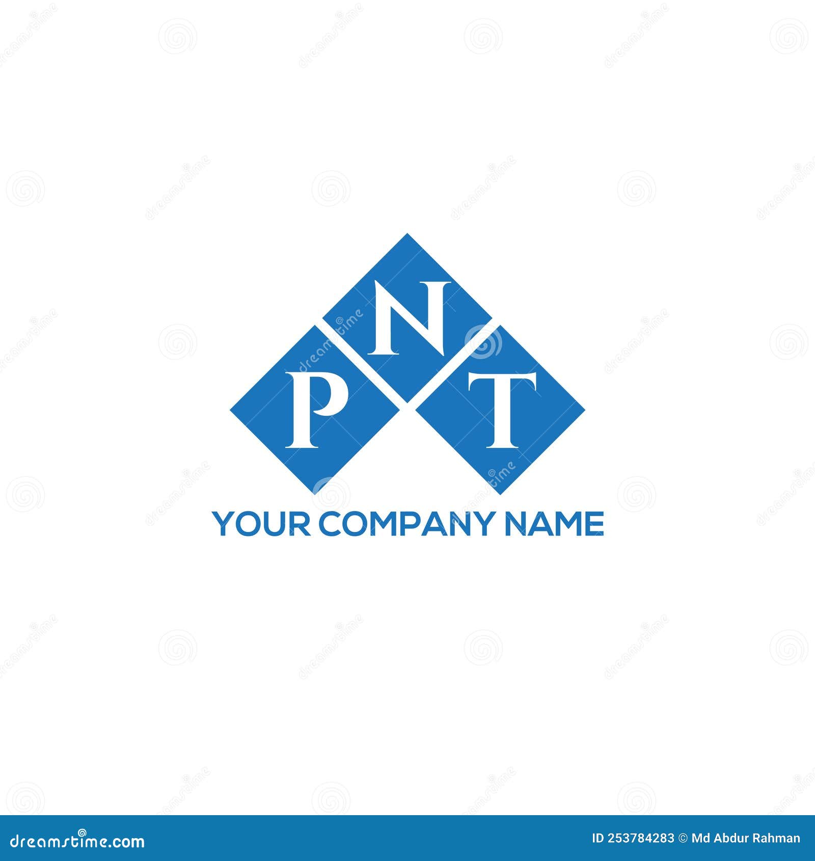 PNT Letter Logo Design on WHITE Background. PNT Creative Initials ...