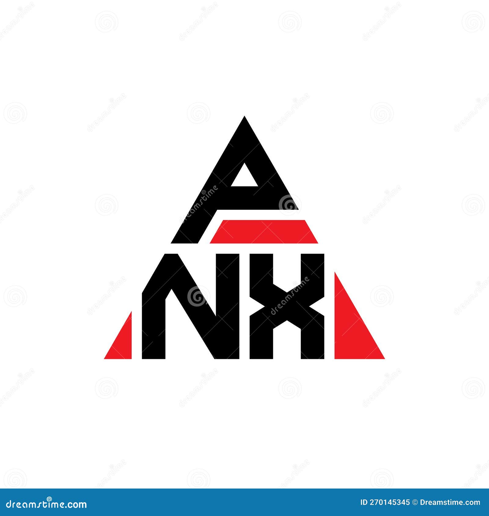 PNX Triangle Letter Logo Design with Triangle Shape. PNX Triangle Logo ...