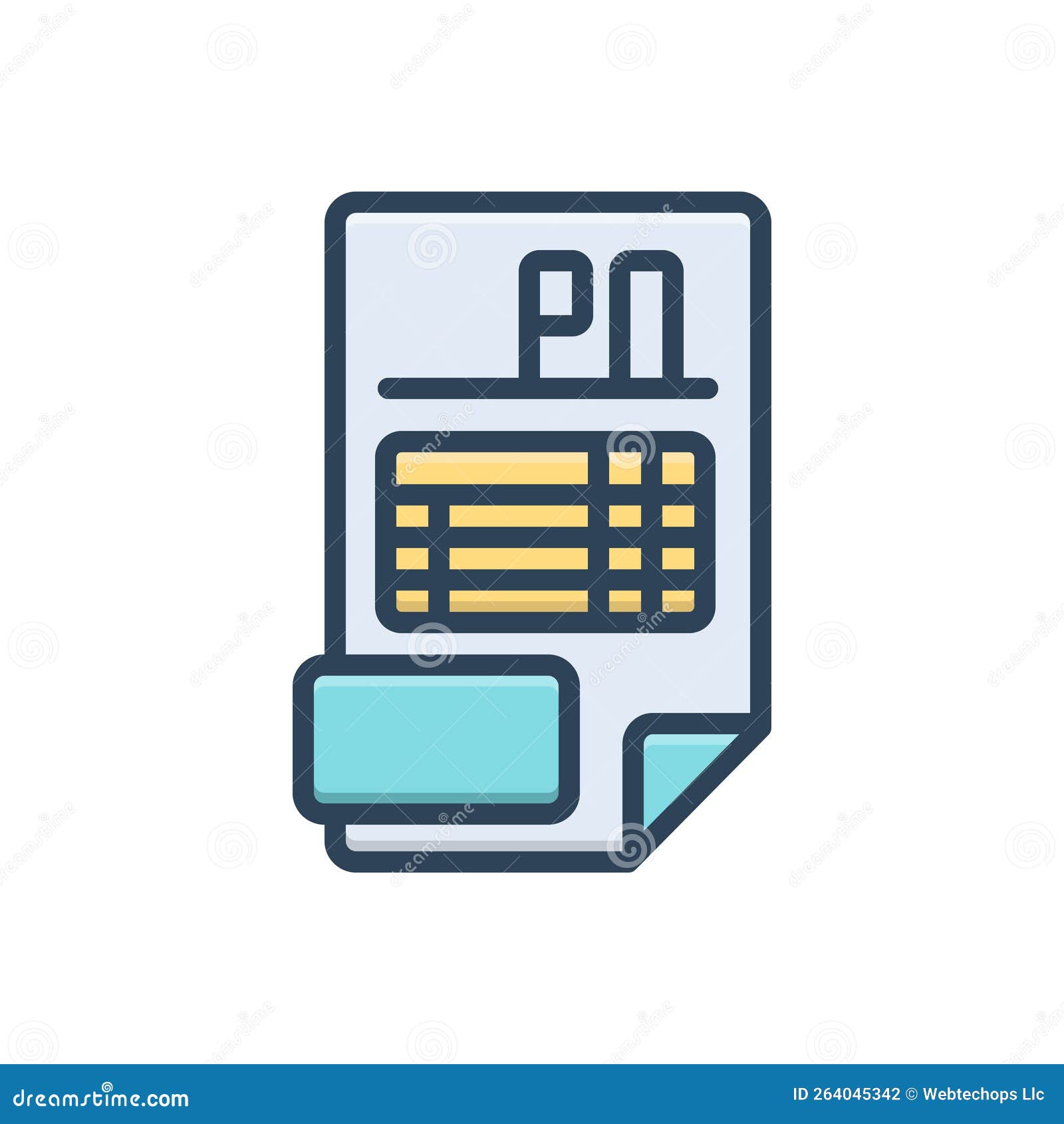 Color Illustration Icon for Po, Information and Document Stock Vector ...