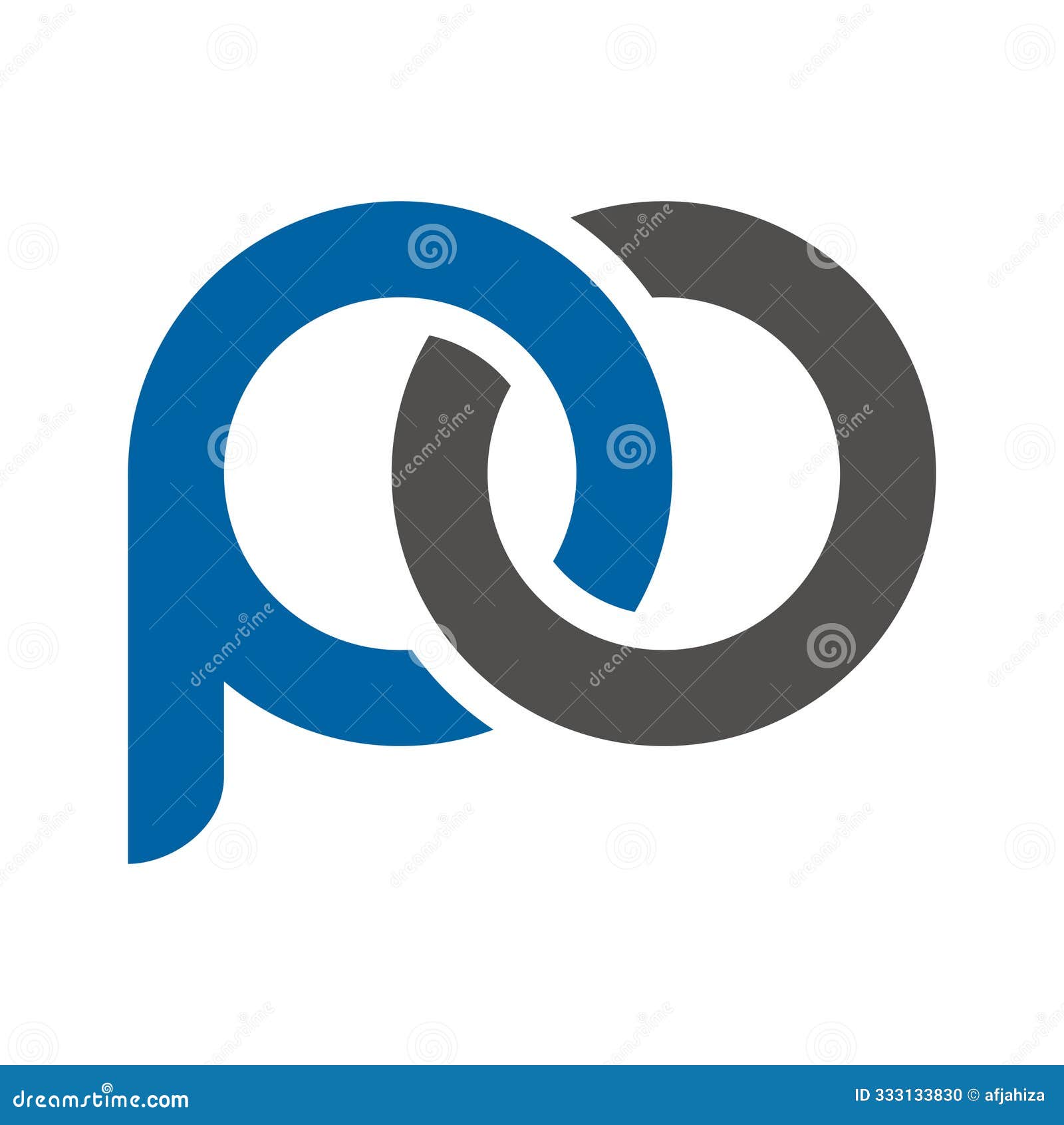 Po Letter Link Logo Template Stock Vector - Illustration of brand, link ...
