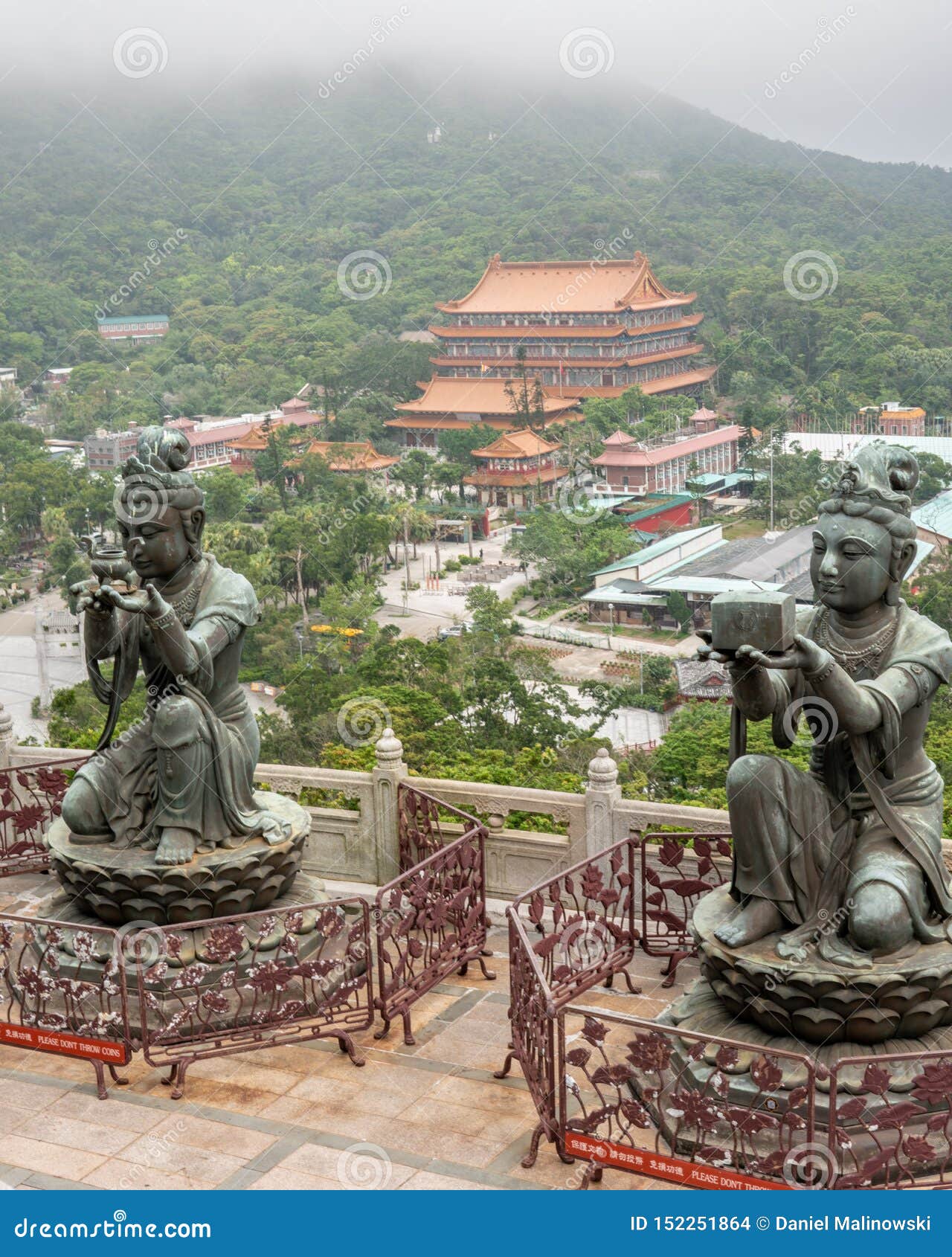 Po Lin Monastery stock photo. Image of building, ancient - 152251864