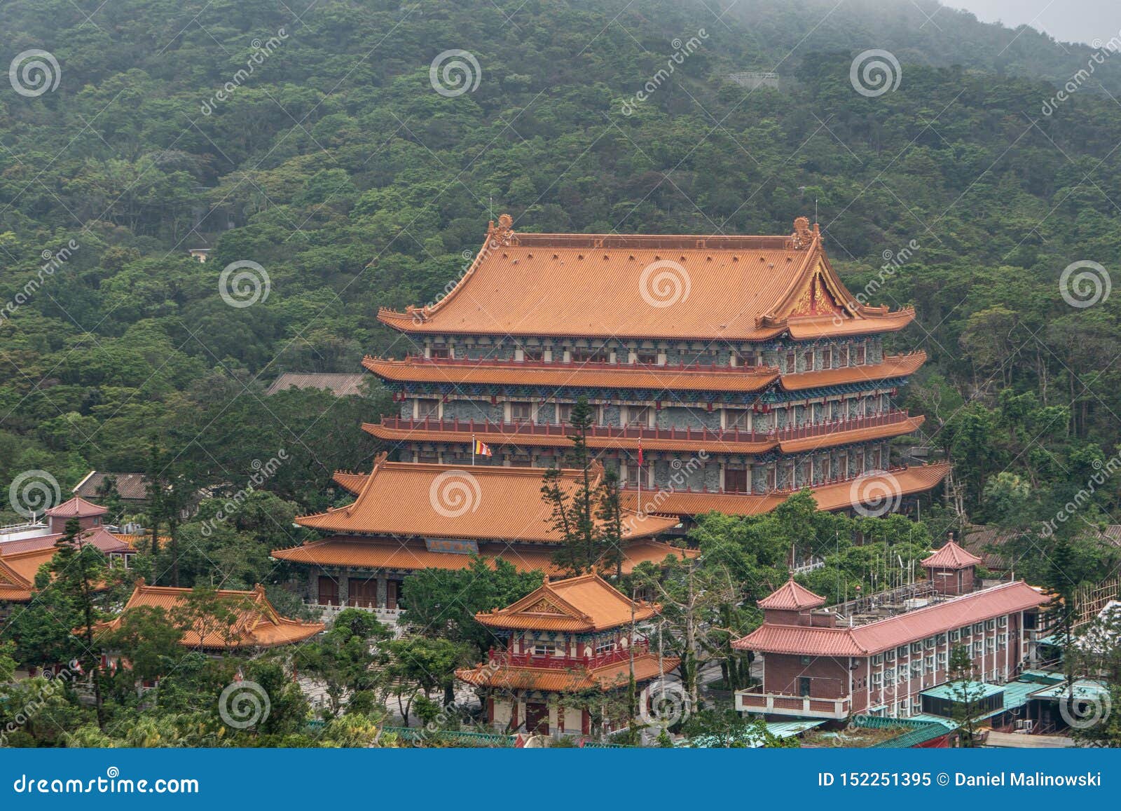 Po Lin Monastery stock image. Image of column, historic - 152251395
