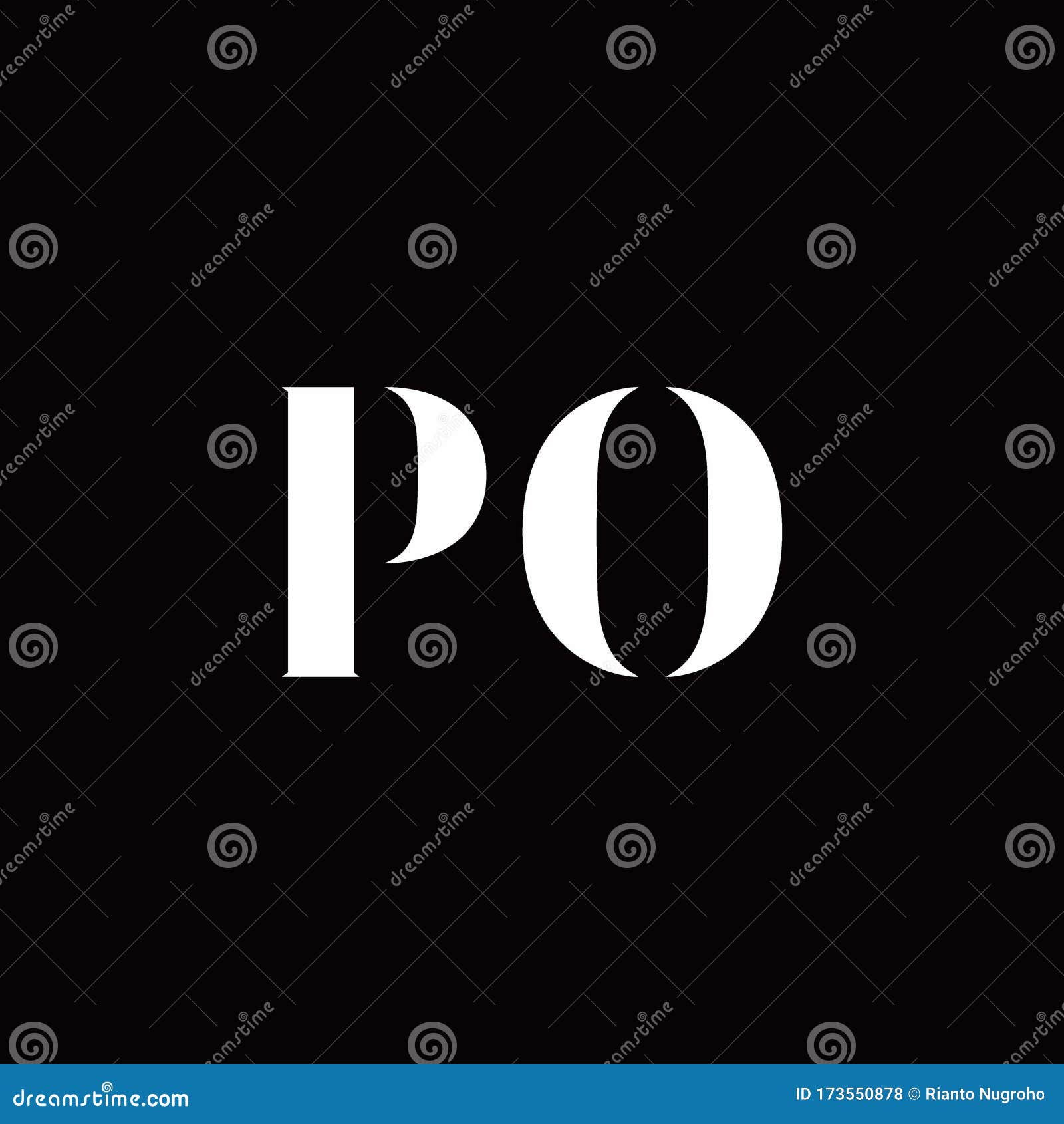 PO Logo Letter Initial Logo Designs Template Stock Vector ...
