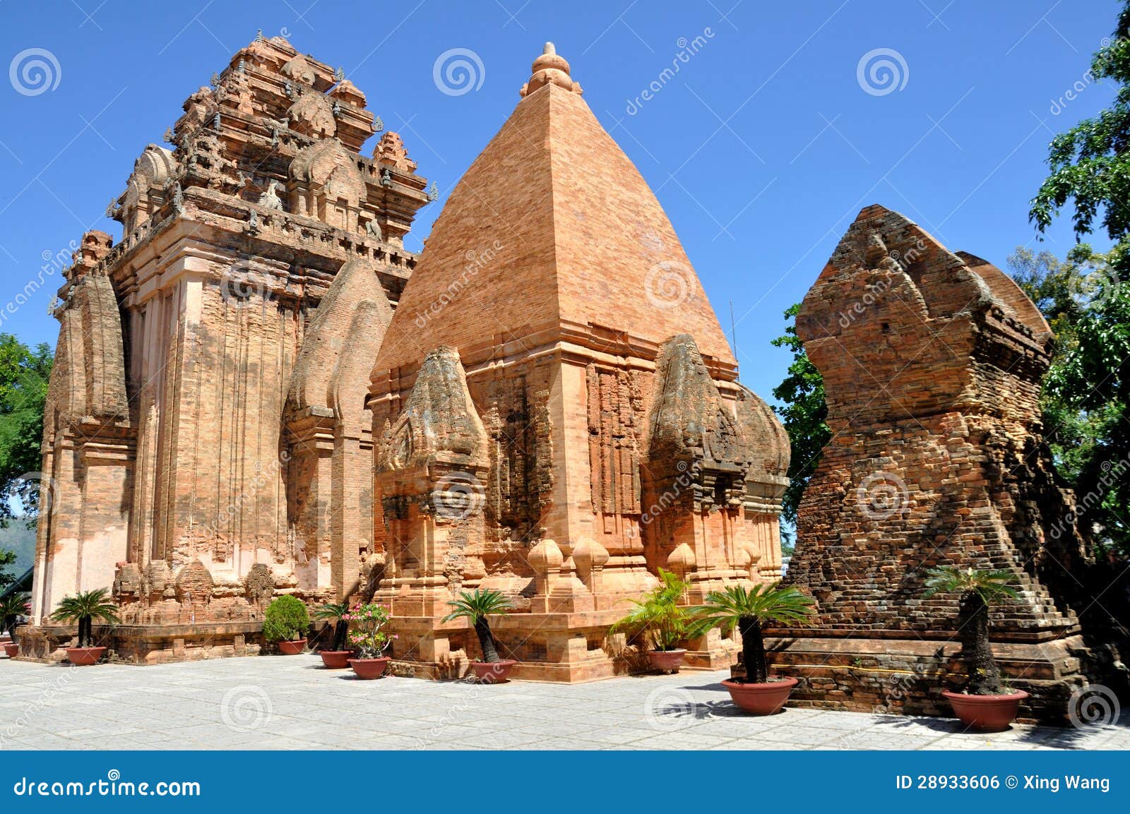 Po Nagar Cham Towers stock photo. Image of hinduism, hindu - 28933606