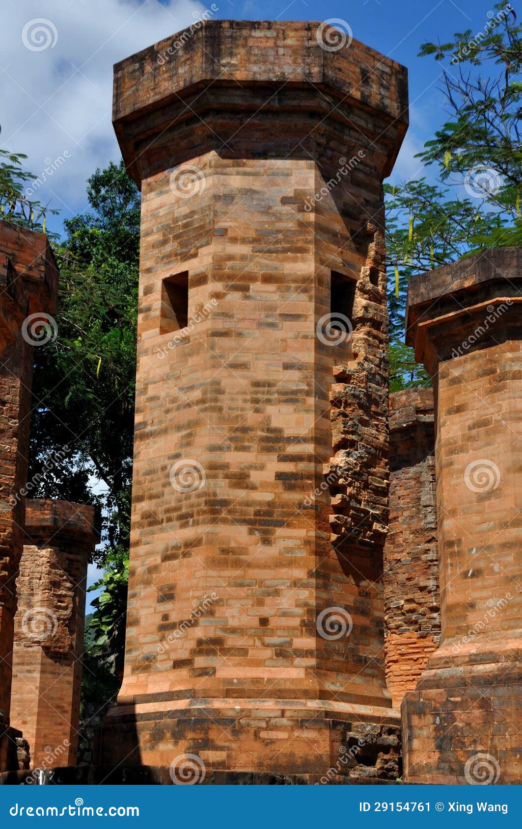 Po Nagar Cham Towers stock image. Image of ancient, built - 29154761