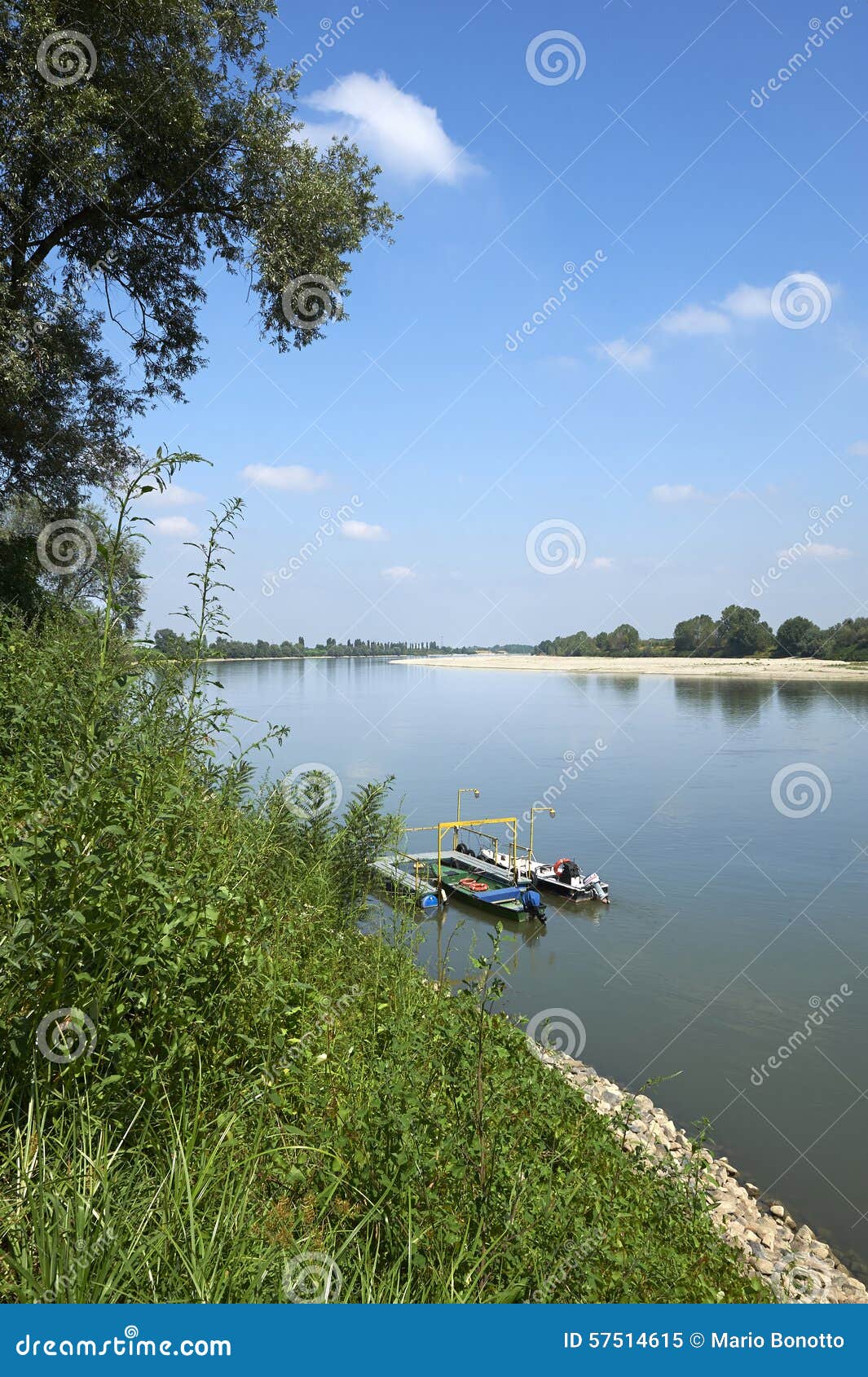 Po river stock image. Image of natural, panorama, nature - 57514615