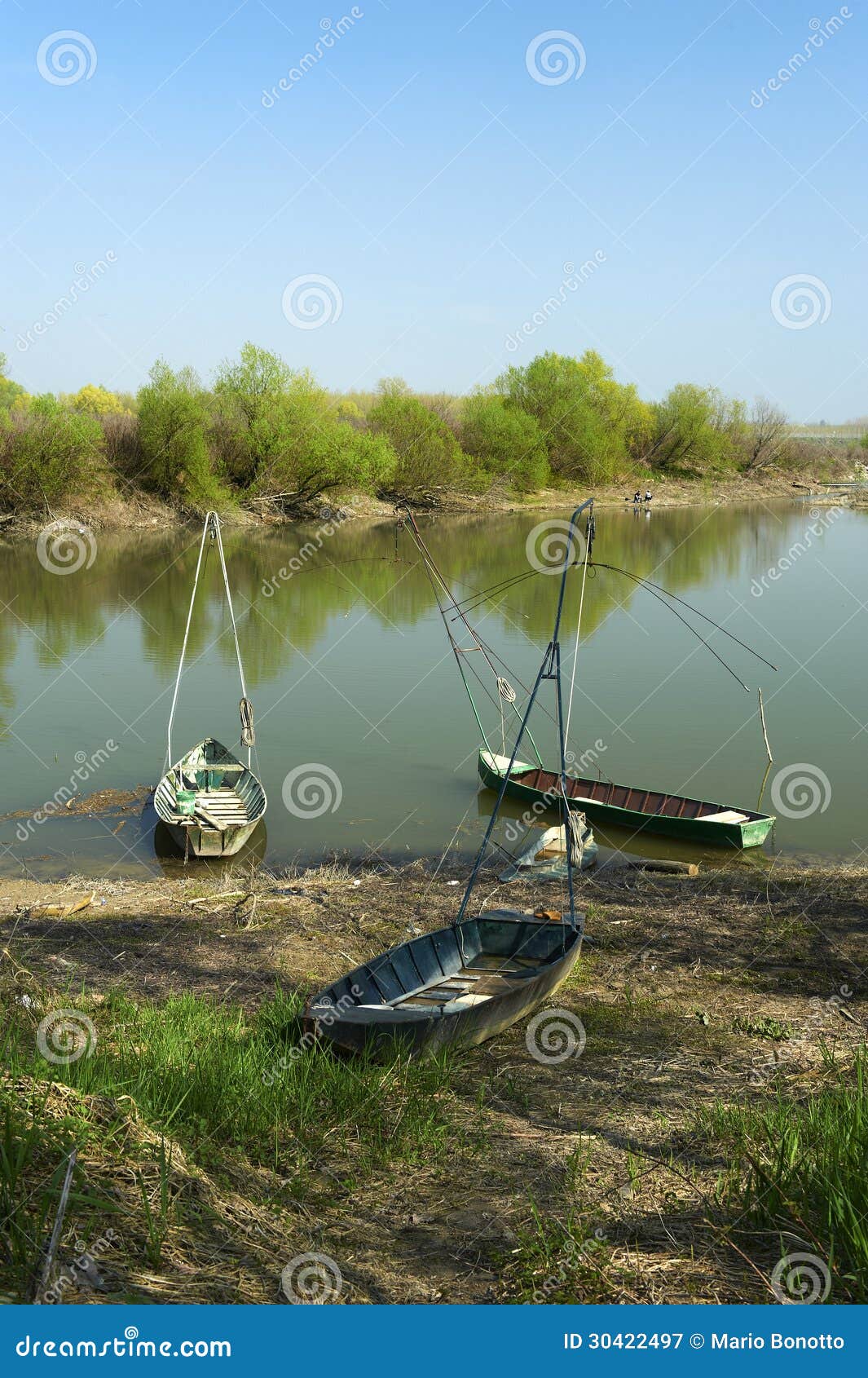 Po River stock image. Image of development, fishing, port - 30422497
