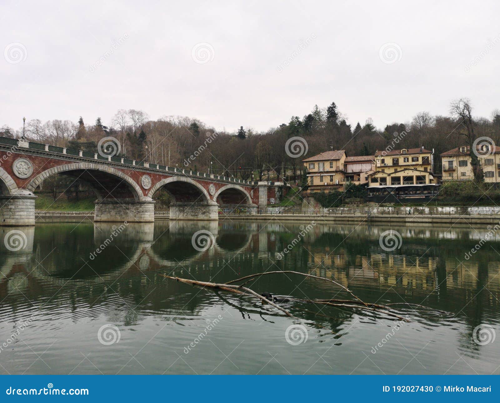 Po river in Turin stock photo. Image of italy, flow - 192027430