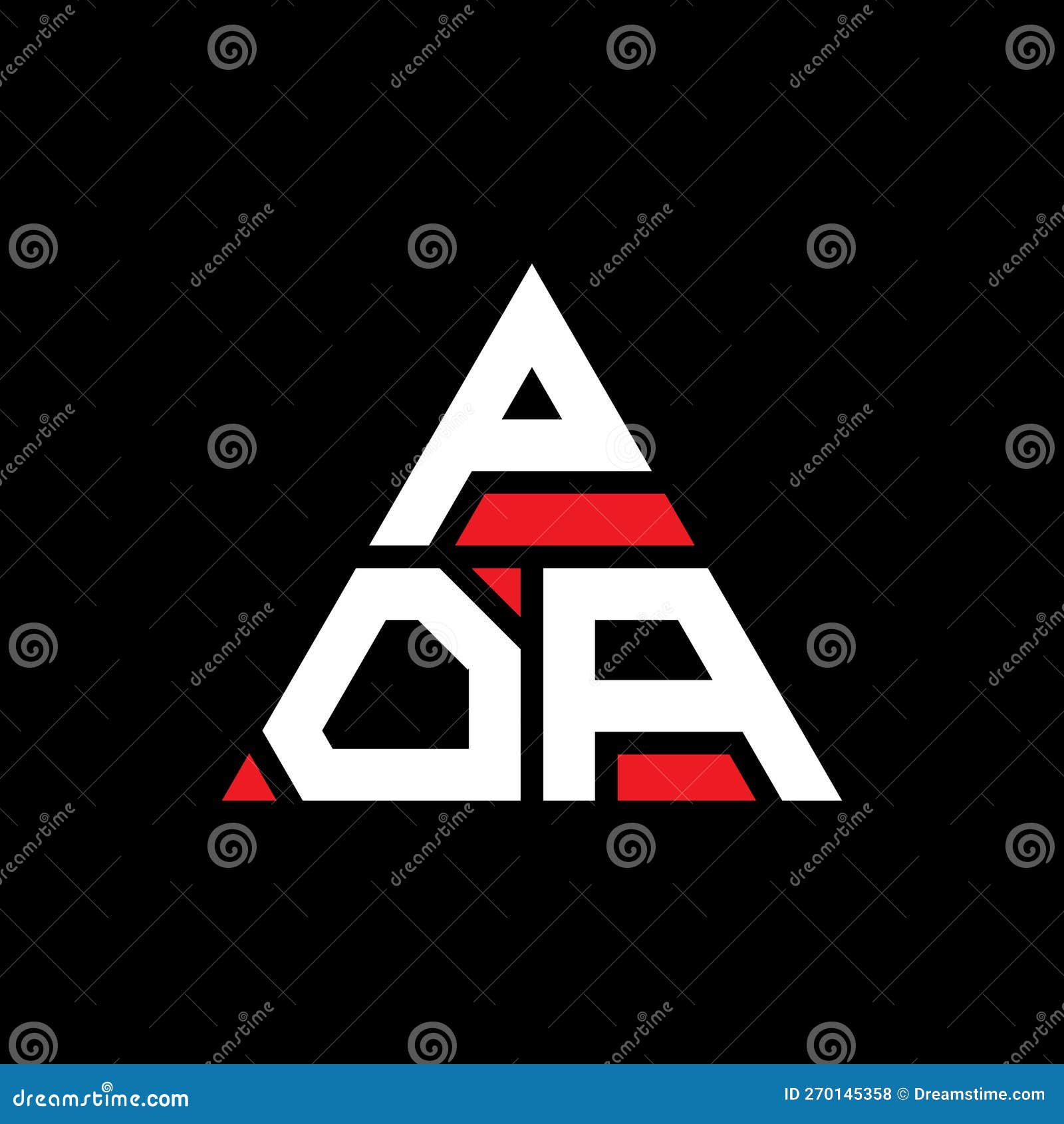 POA Triangle Letter Logo Design with Triangle Shape. POA Triangle Logo ...
