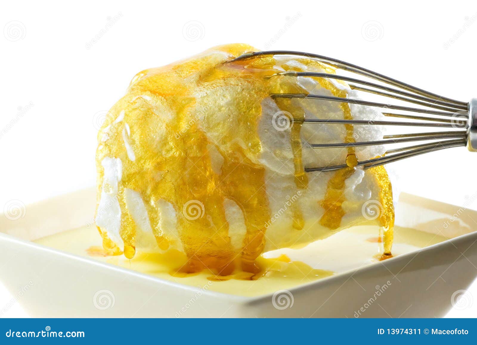 Poached meringue stock image. Image of vanilla, white - 13974311