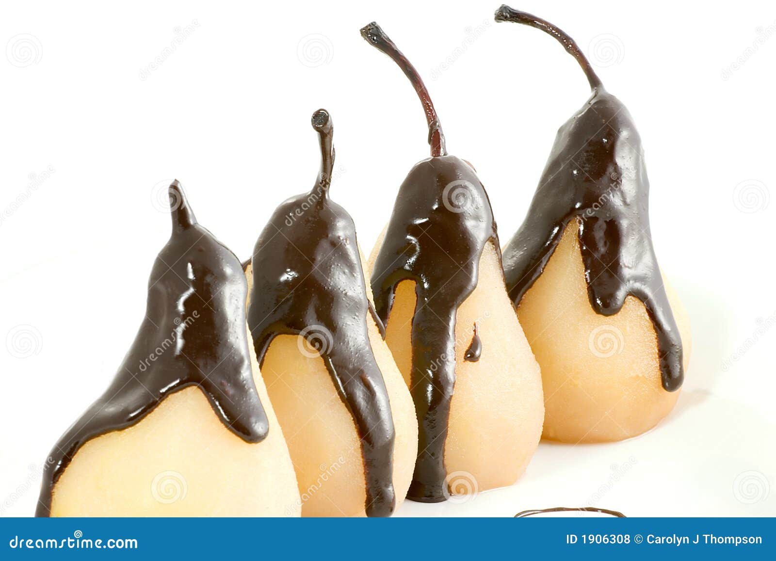 Poached Pears stock photo. Image of luncheon, serving - 1906308