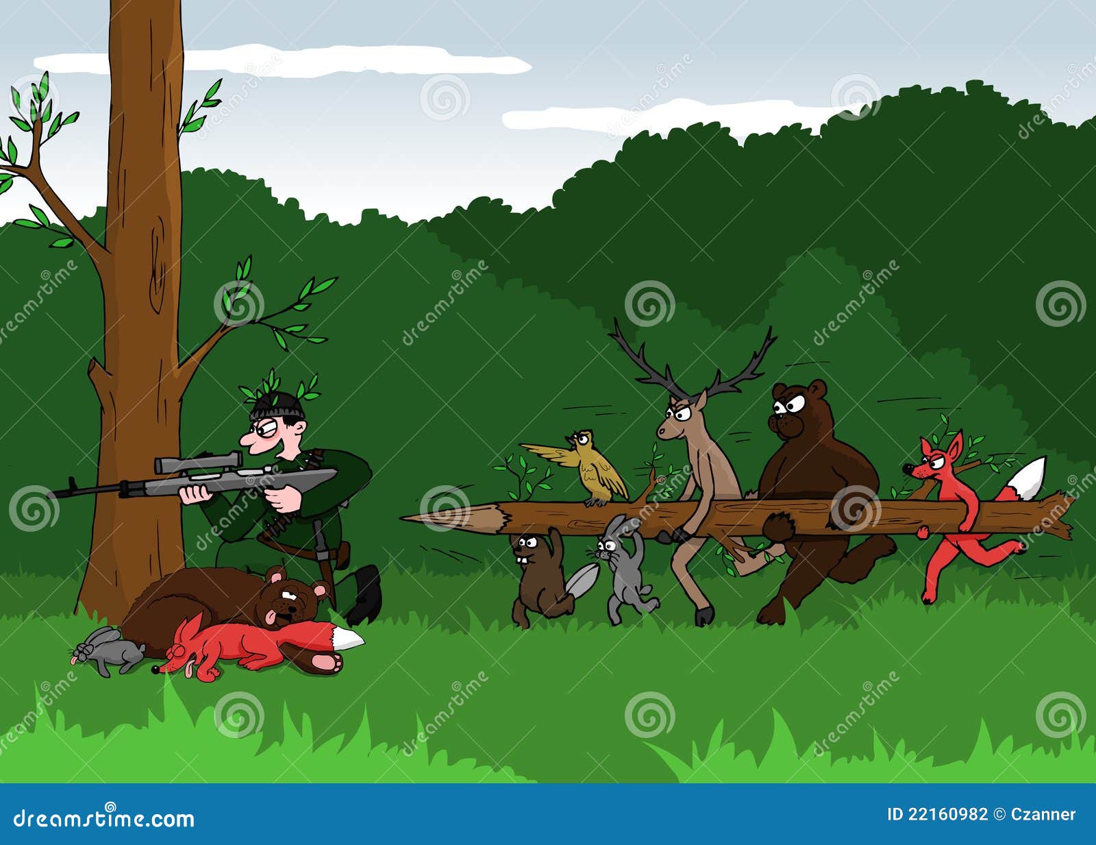 Poacher Ilustrações, Vetores E Clipart De Stock – (220 Stock Illustrations)