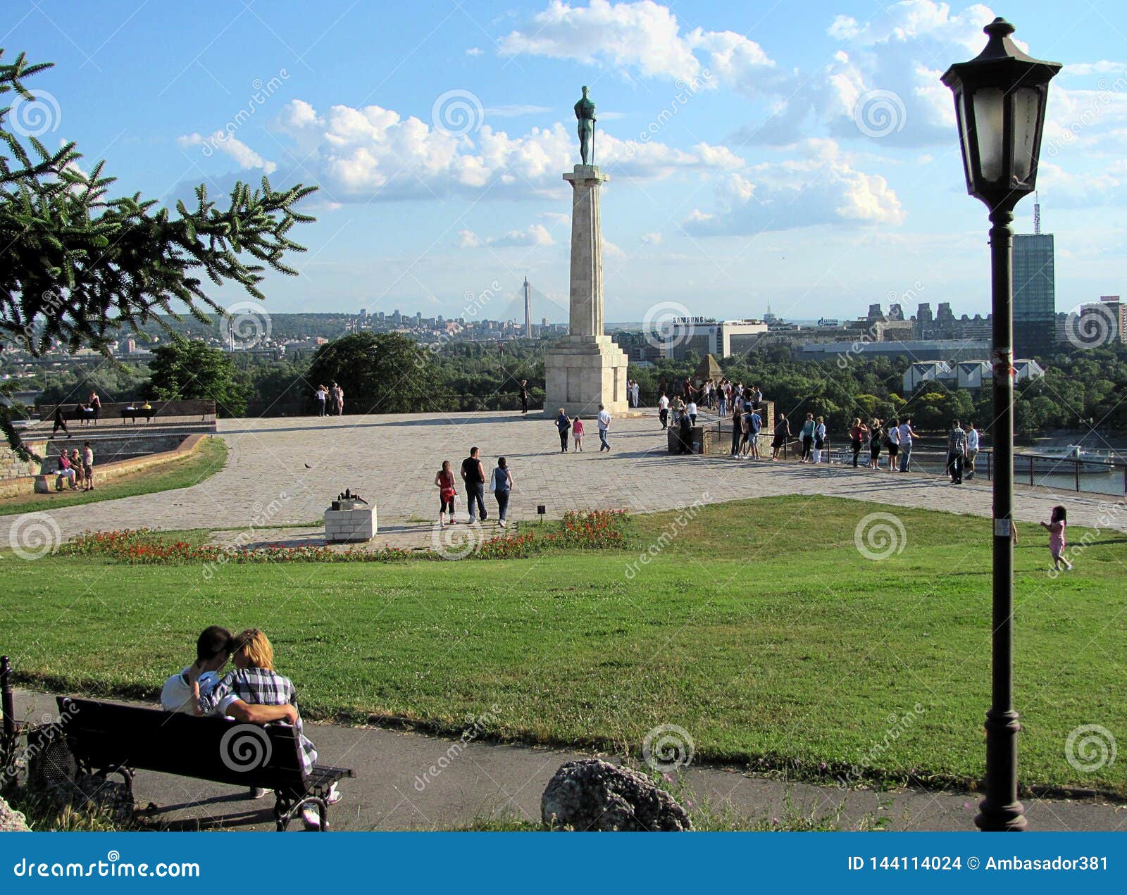 The Pobednik Monument and Fortress Kalemegdan in Belgrade Stock Photo ...