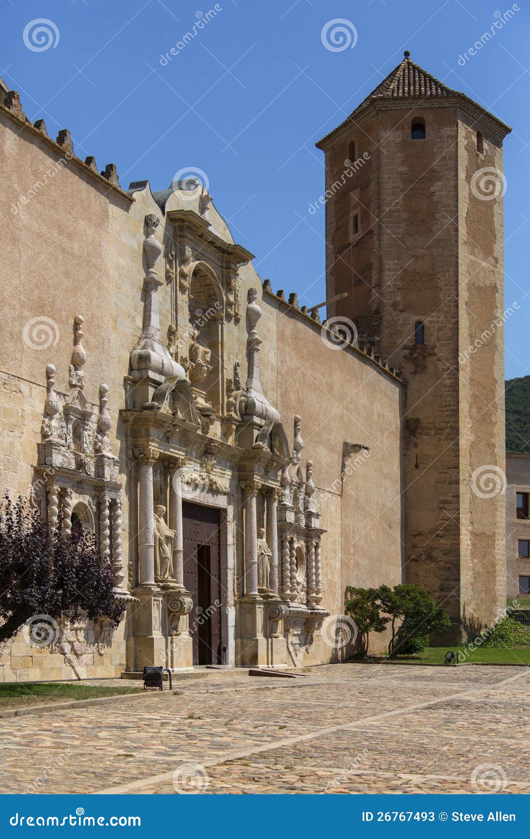 Poblet Monastery - Catalonia - Spain Stock Image - Image of religion ...
