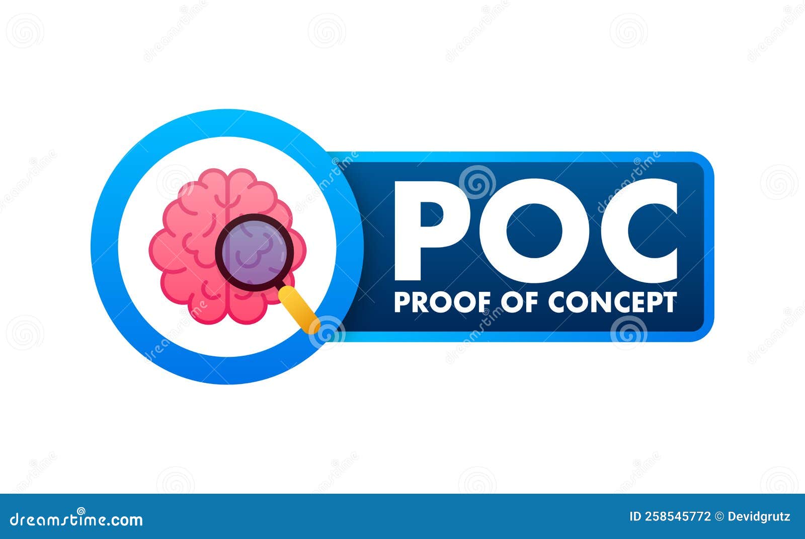 POC - Proof of Concept Acronym Banner. Business Plan. Vector Stock ...
