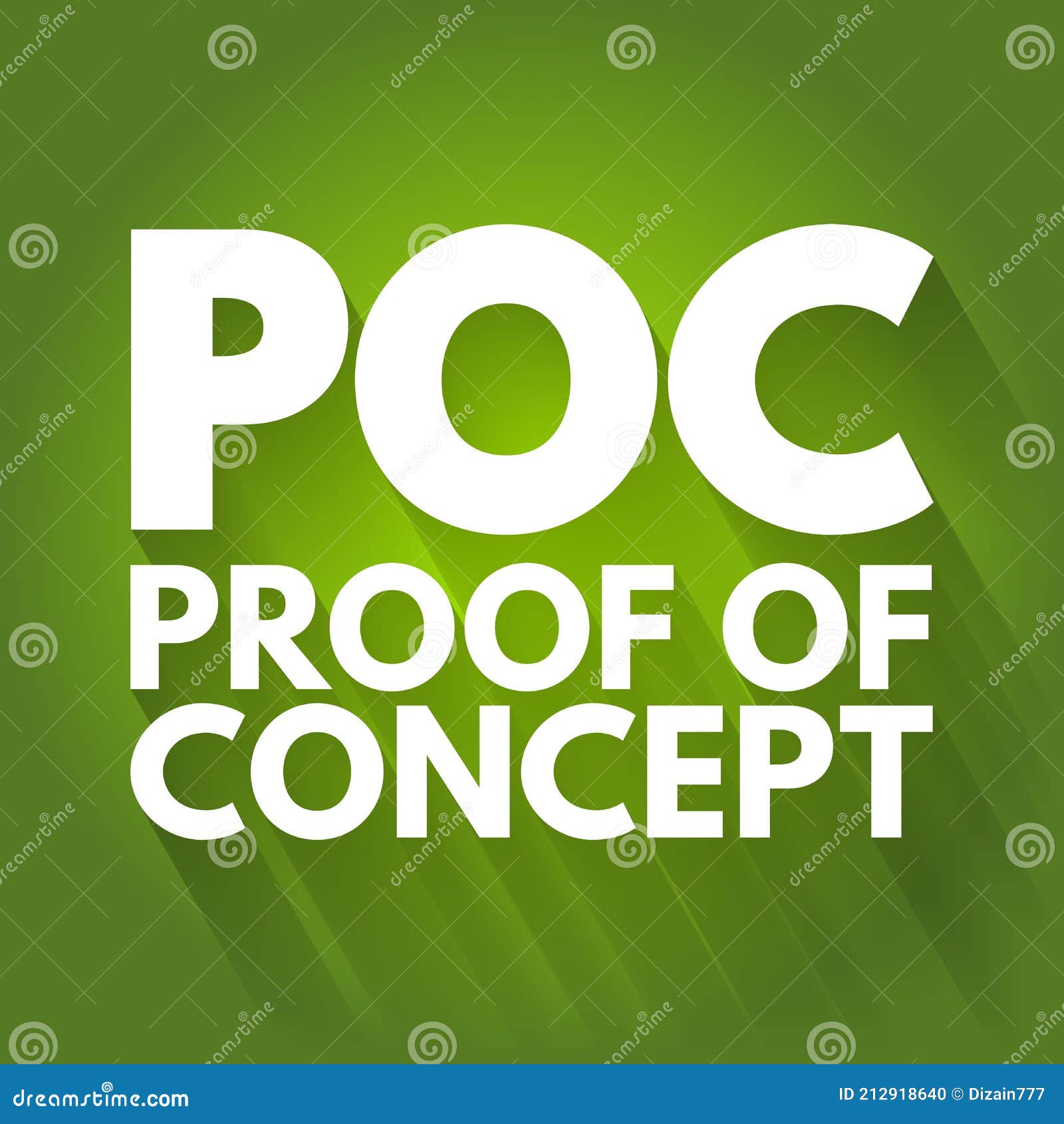 POC - Proof of Concept Acronym, Business Concept Background Stock ...