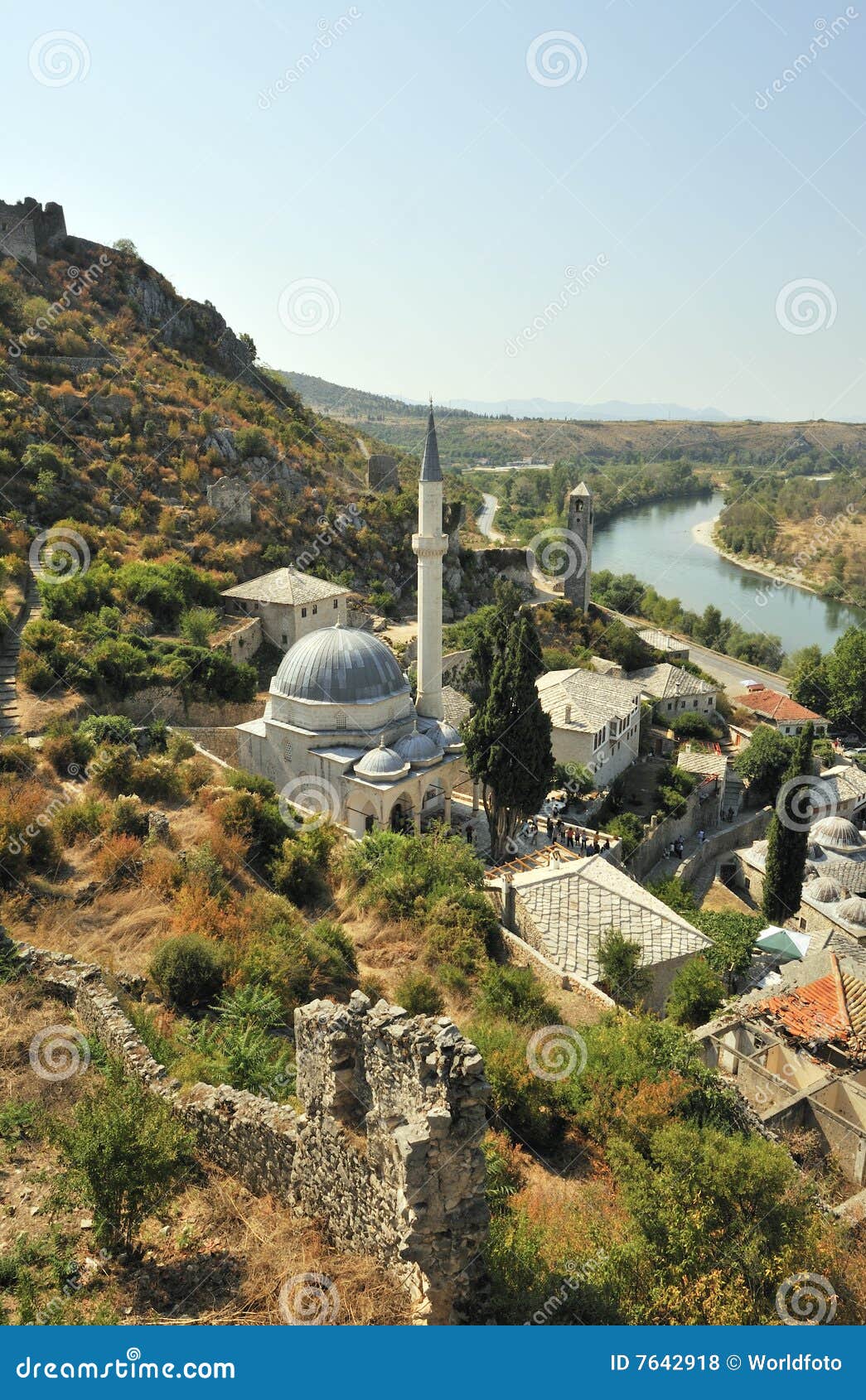Pocitelj, Bosnia stock photo. Image of copy, copyspace - 7642918