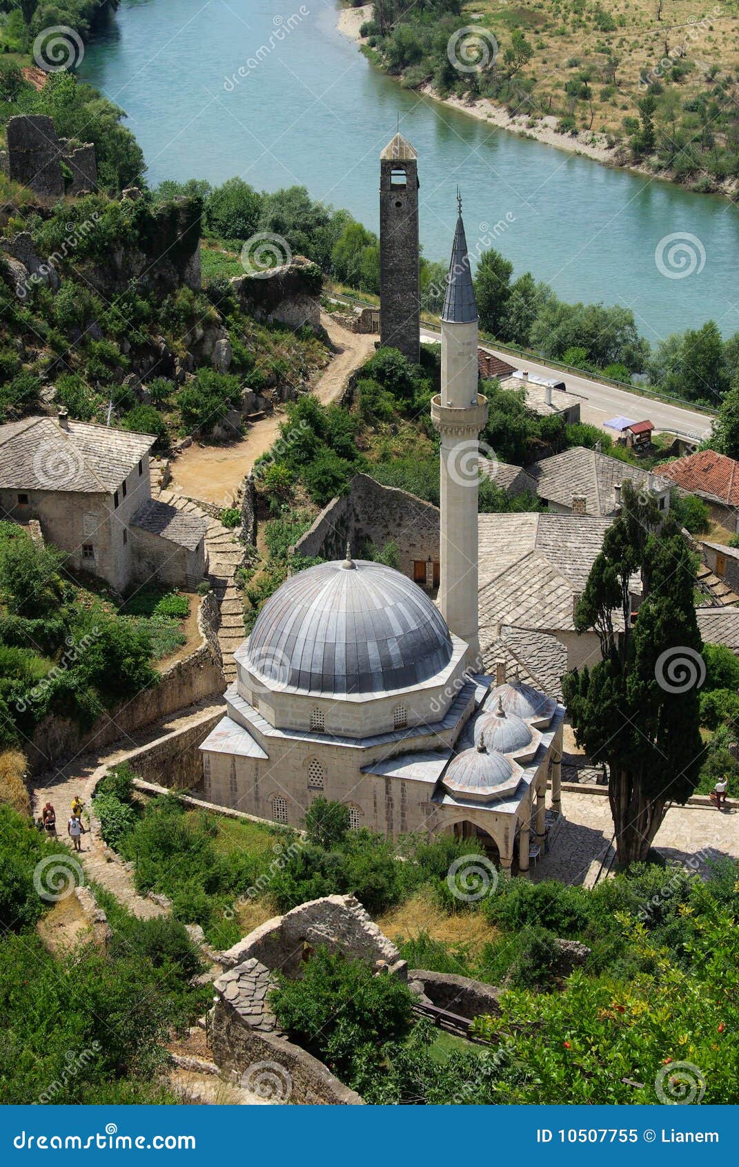 Pocitelj mosque stock image. Image of pocitelj, herzegovina - 10507755