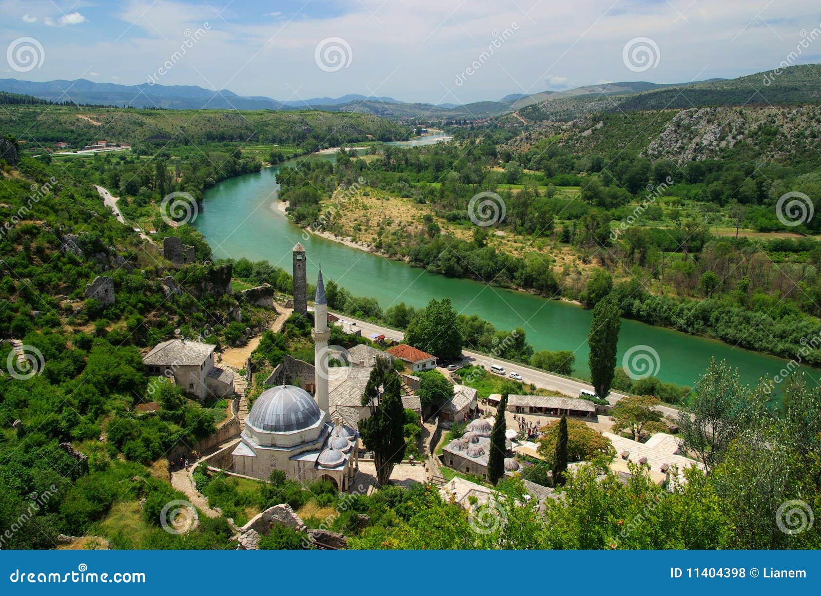 Pocitelj mosque stock photo. Image of bosnia, landmark - 11404398