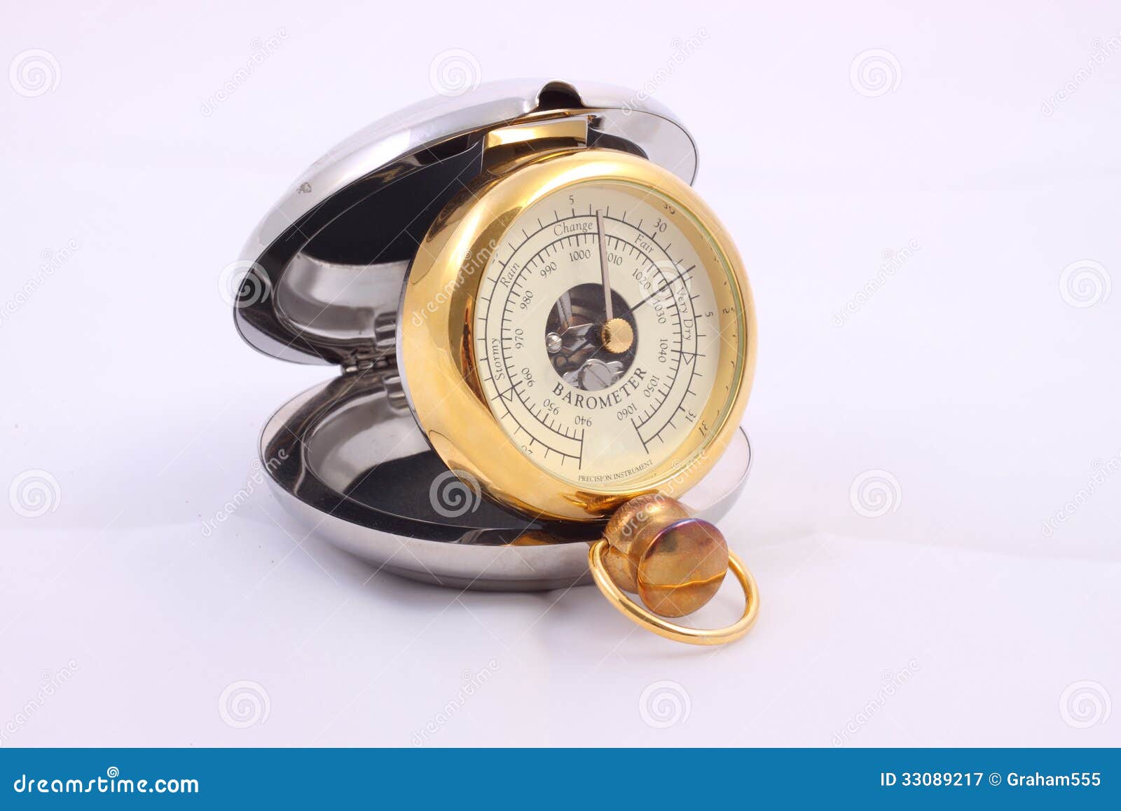 Pocket Barometer stock image. Image of weather, science - 33089217