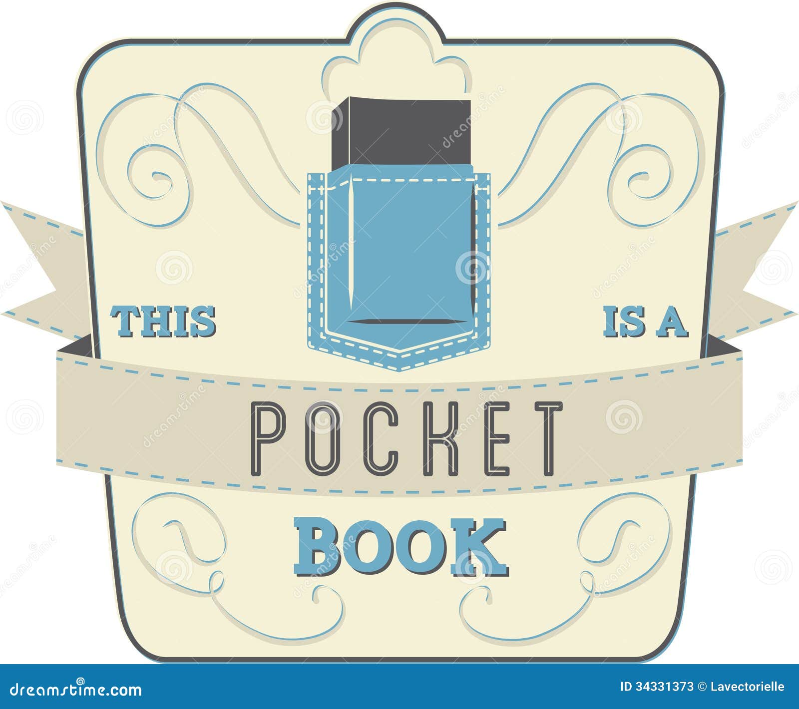 Pocket Book stock vector. Illustration of clarity, commercial - 34331373